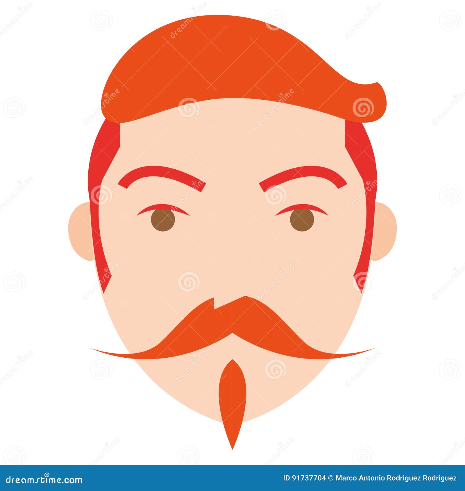 Avatar de um homem ilustração stock. Ilustração de macho - 91737704
