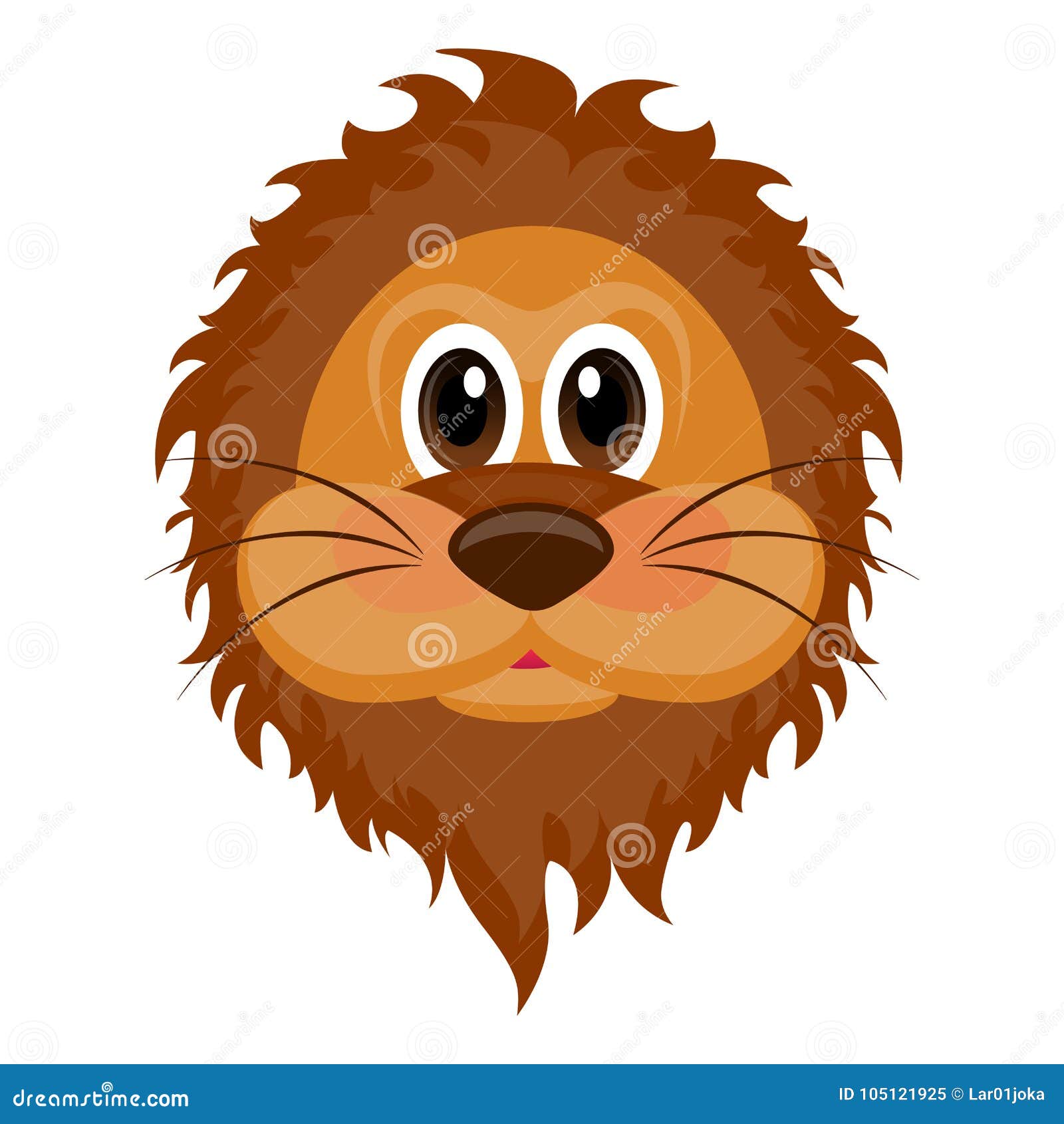 Avatar de un león ilustración del vector. Ilustración de zorro - 105121925