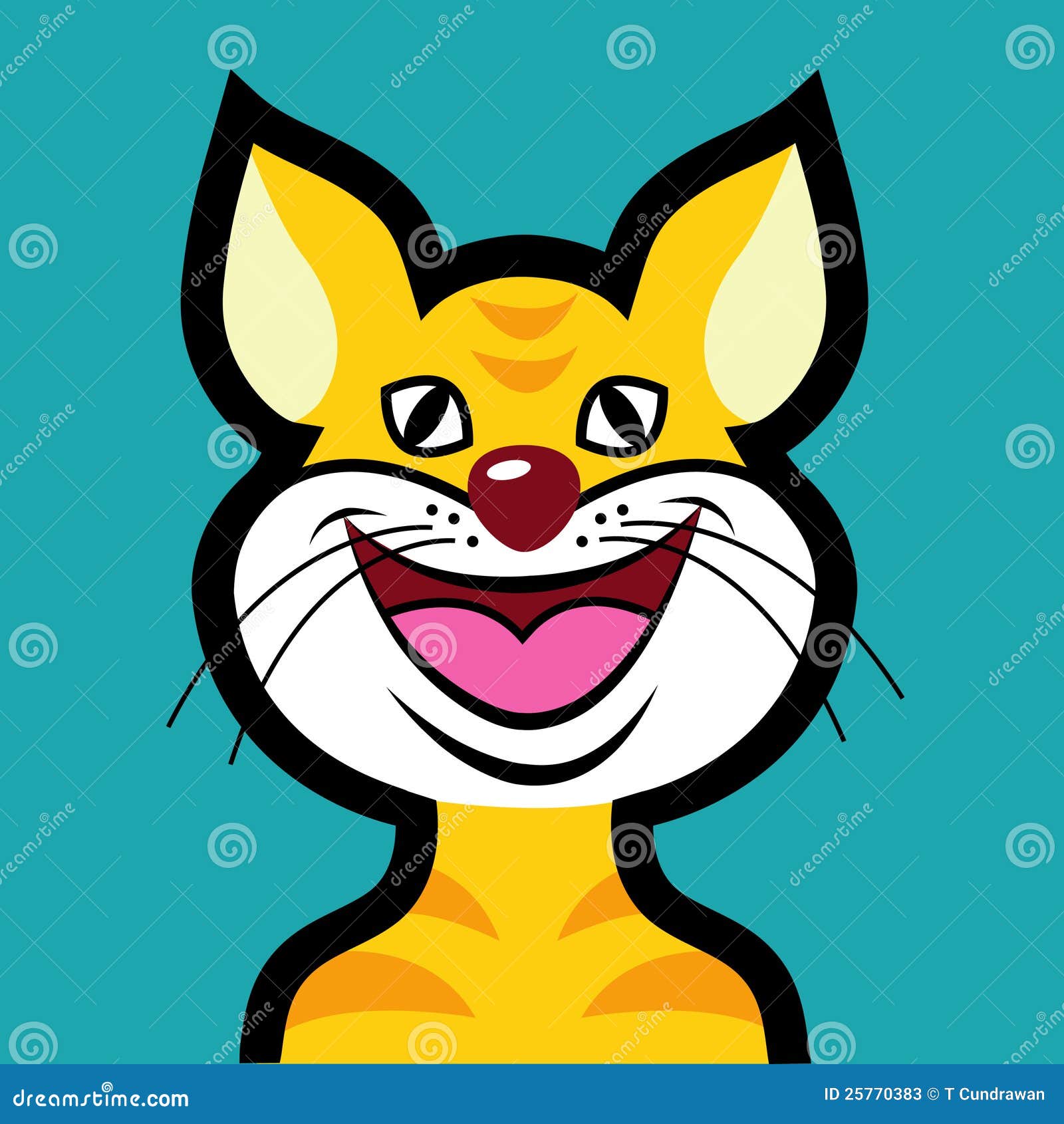 Avatar del gato ilustración del vector. Ilustración de color - 25770383