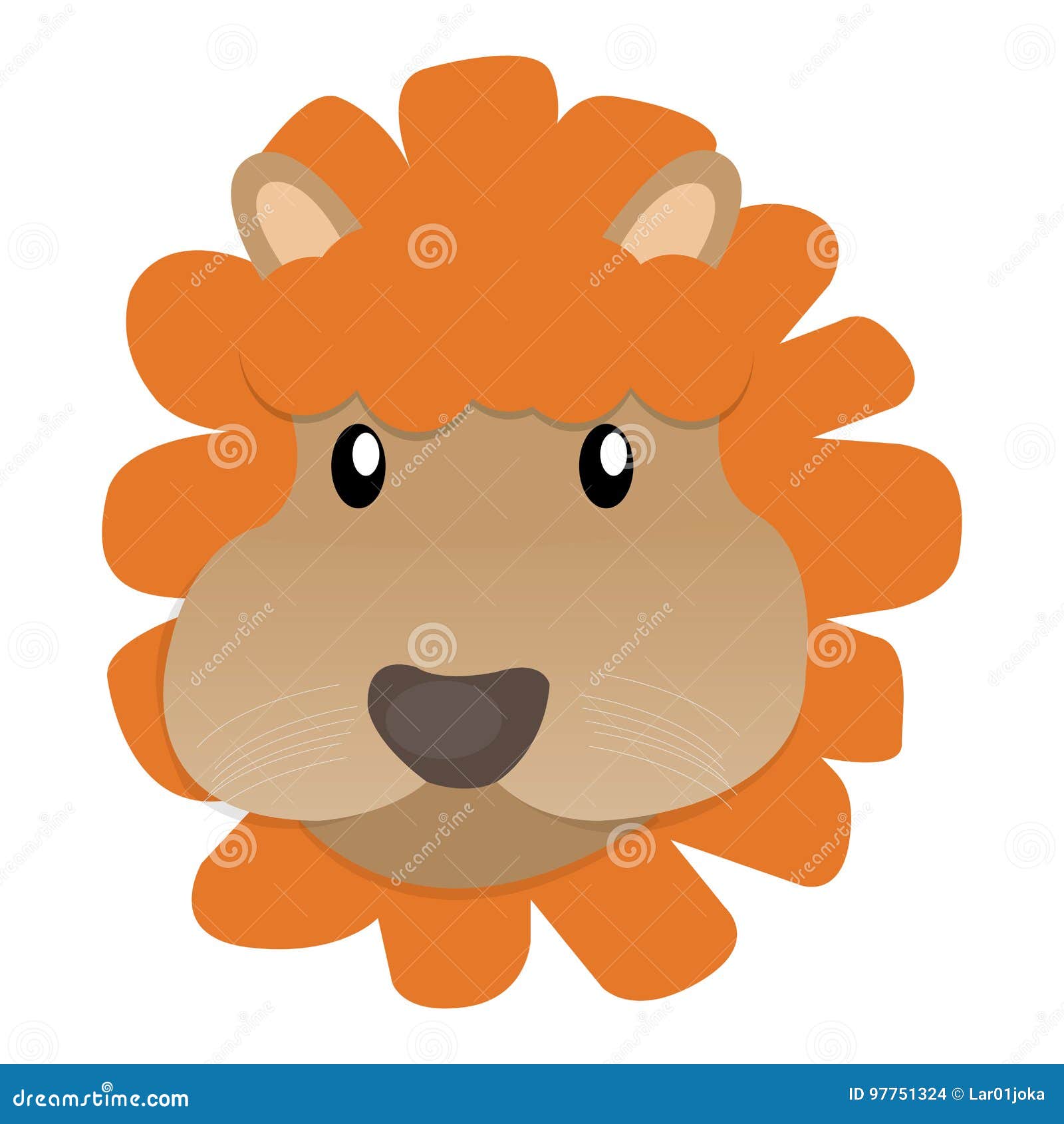 Avatar del león ilustración del vector. Ilustración de cubo - 97751324