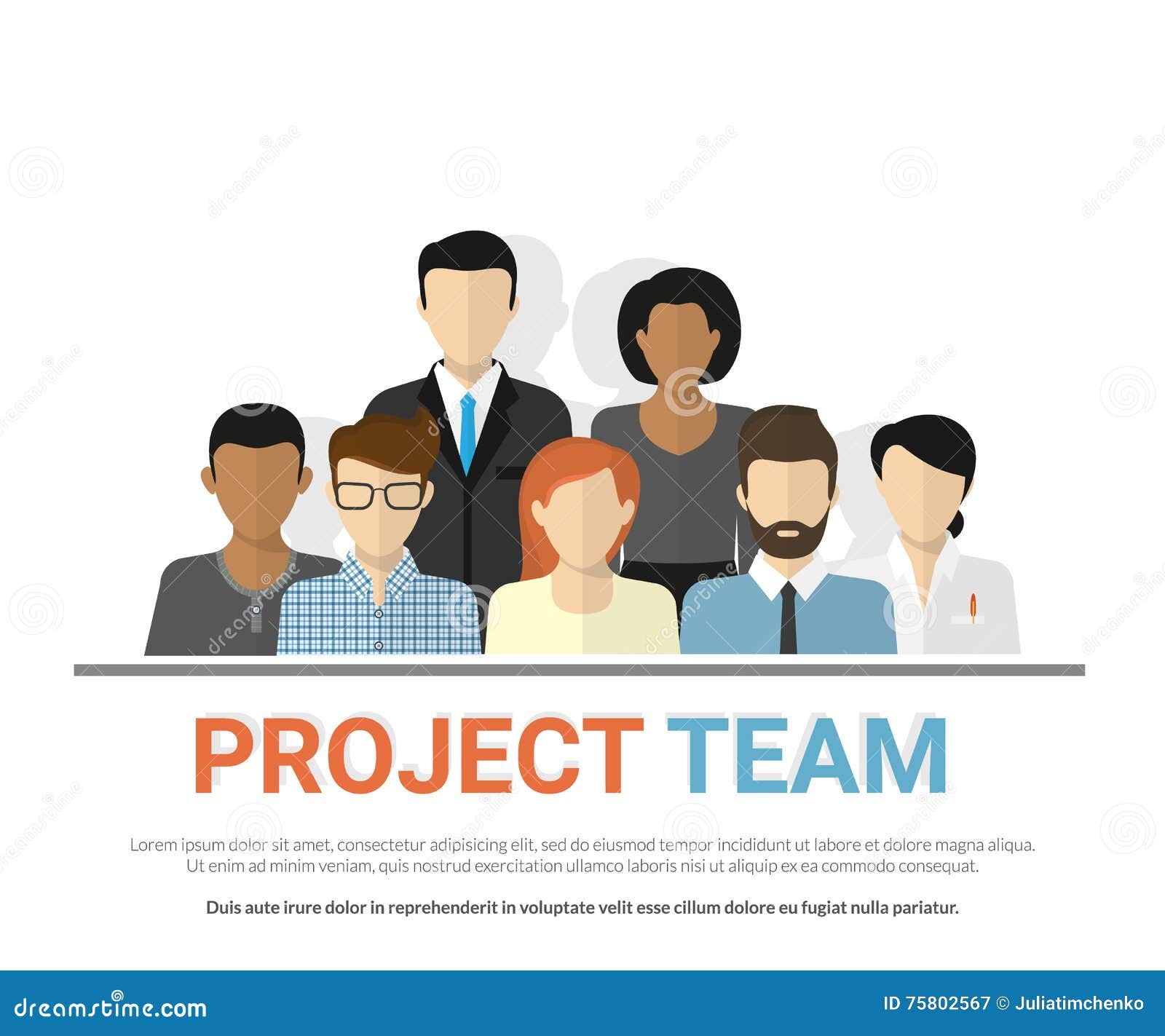 Avatar Del Personale Addetto Al Programma Illustrazione Vettoriale ...