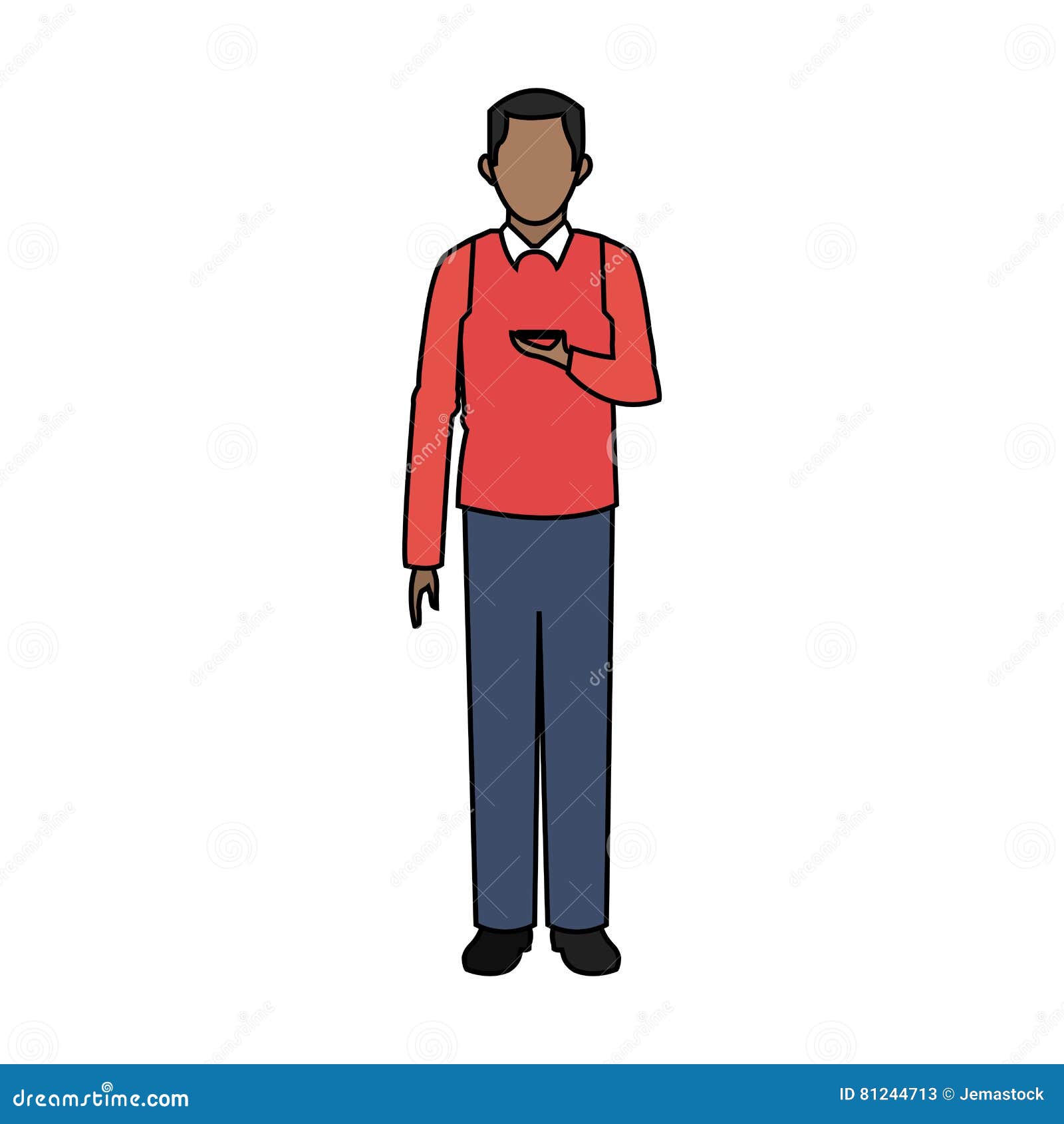 Avatar with device design stock vector. Illustration of digital - 81244713