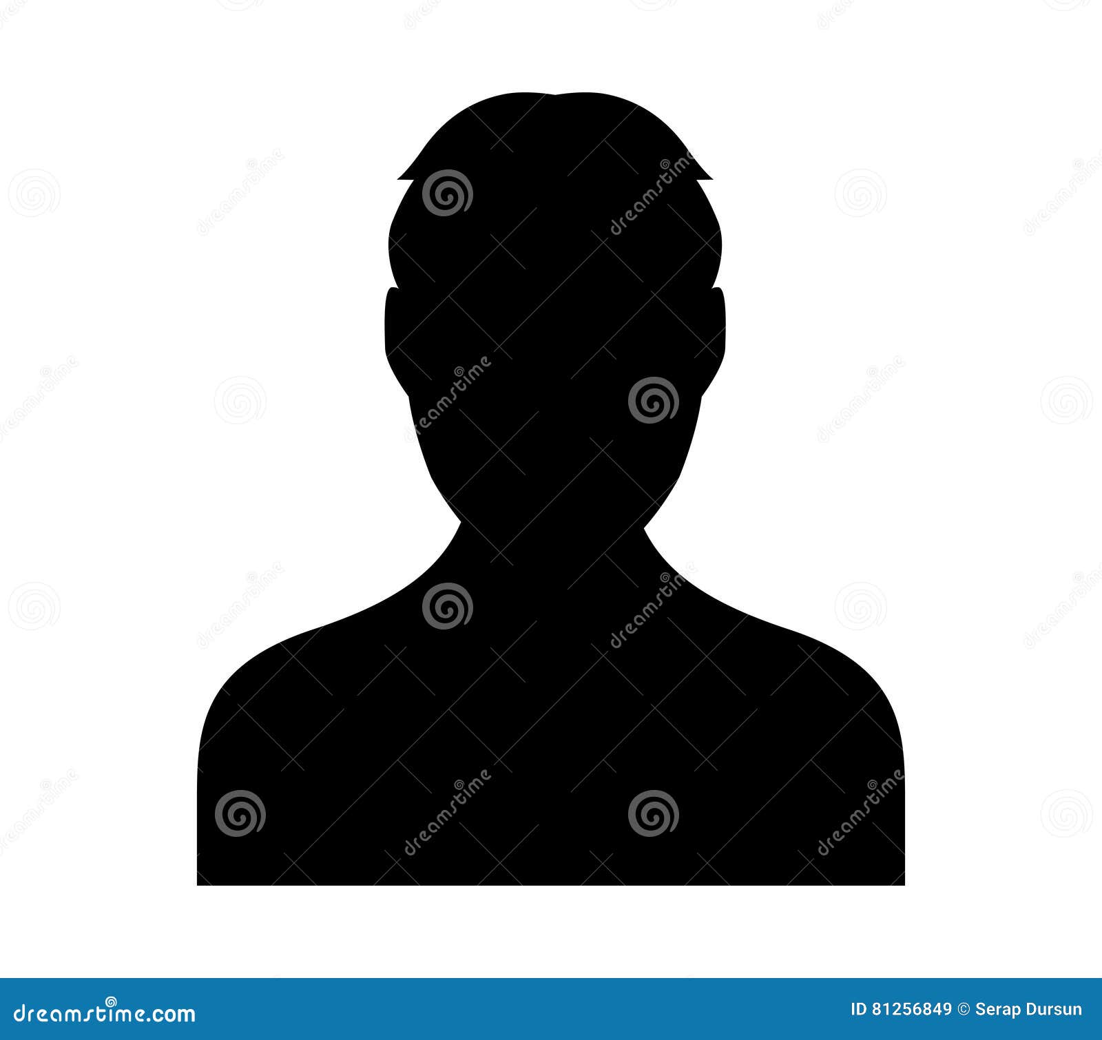 Avatar do homem negro ilustração stock. Ilustração de macho - 81256849