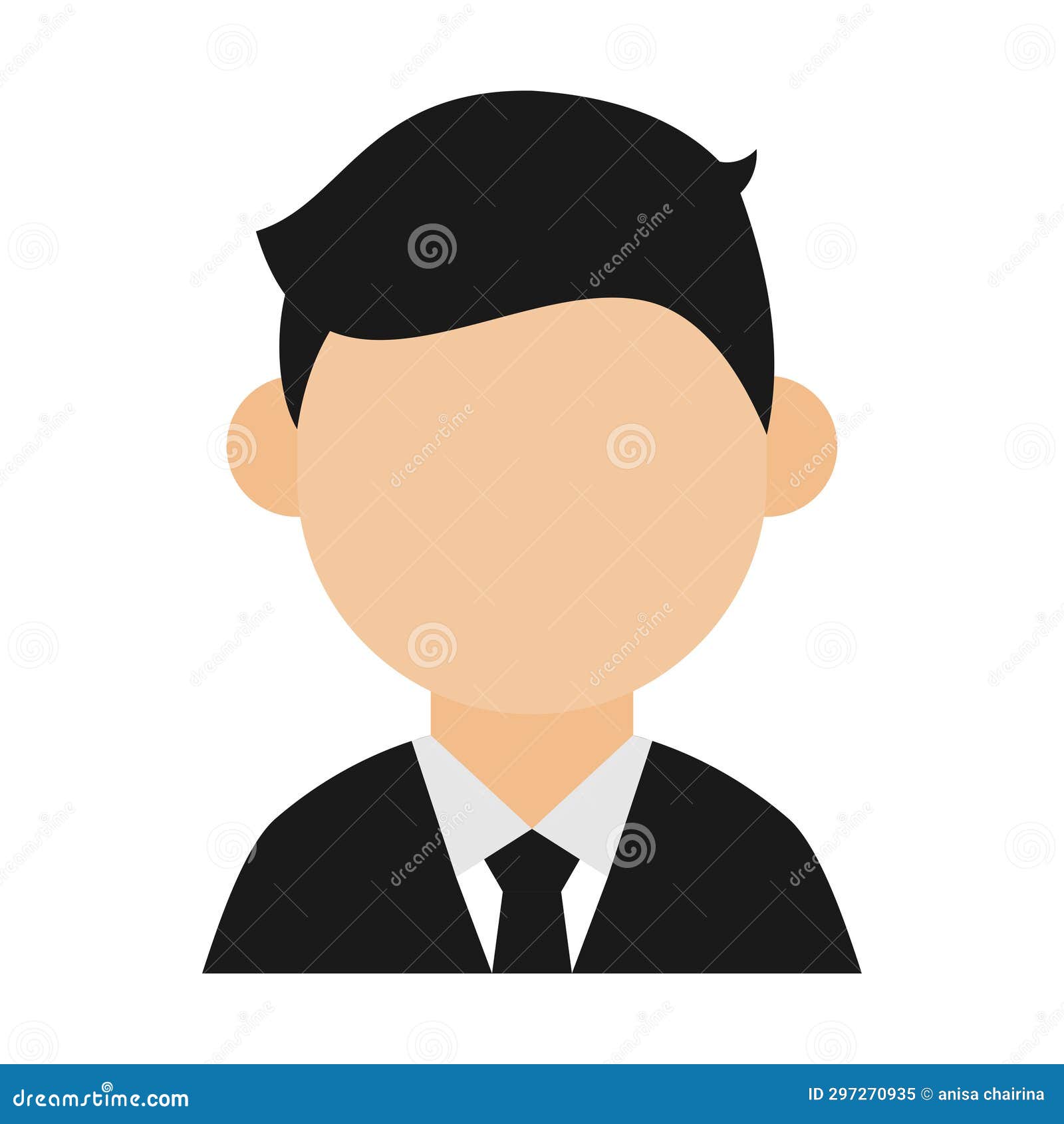 Avatar Element Vector Flat Design Stock Vector - Illustration of internet, businessman: 297270935