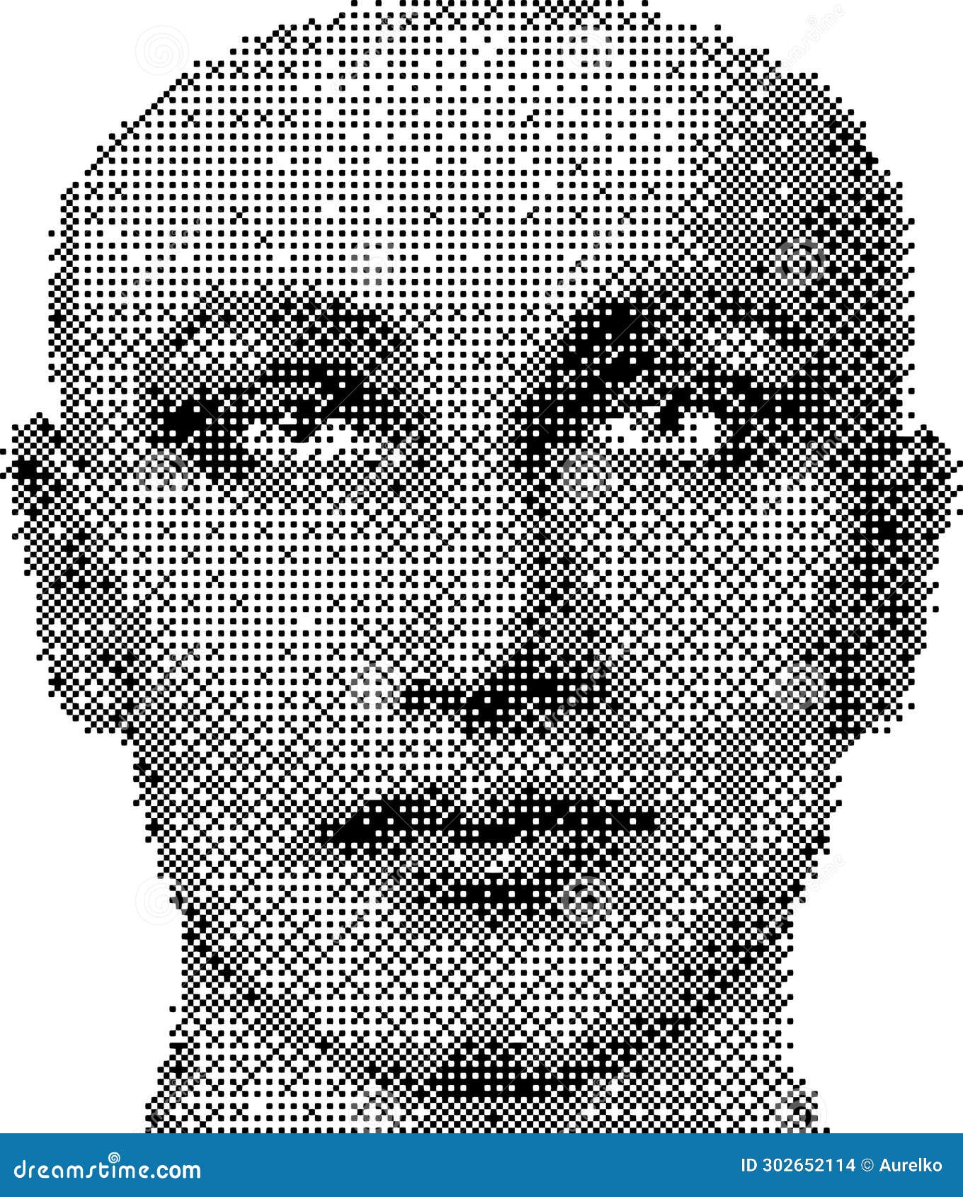 Avatar face stock vector. Illustration of geometric - 302652114