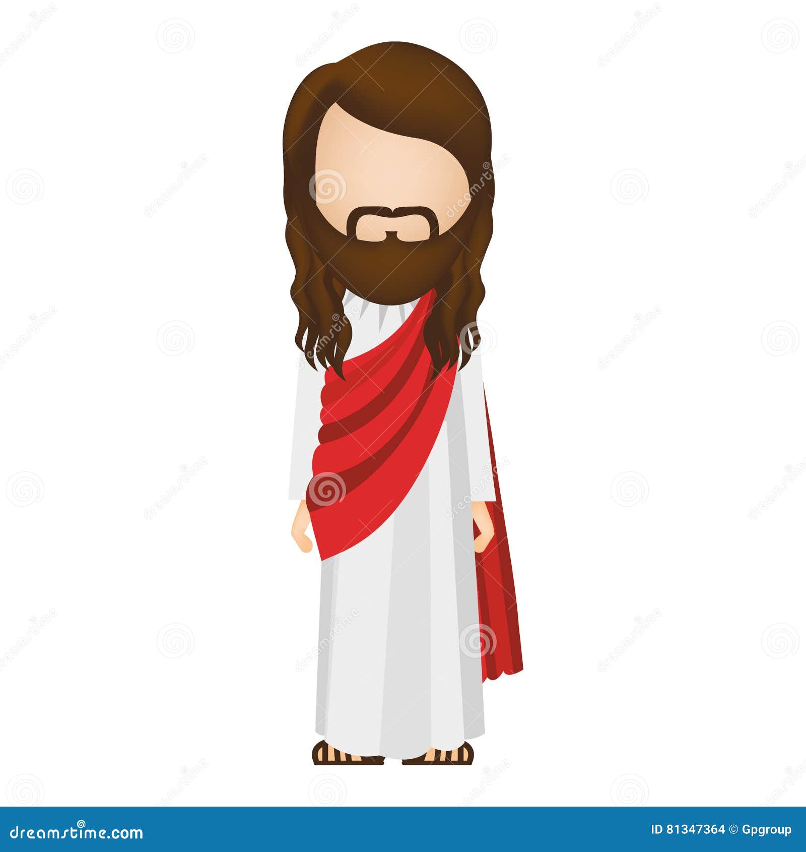 Avatar Figure Human of Jesus Christ Stock Illustration - Illustration ...