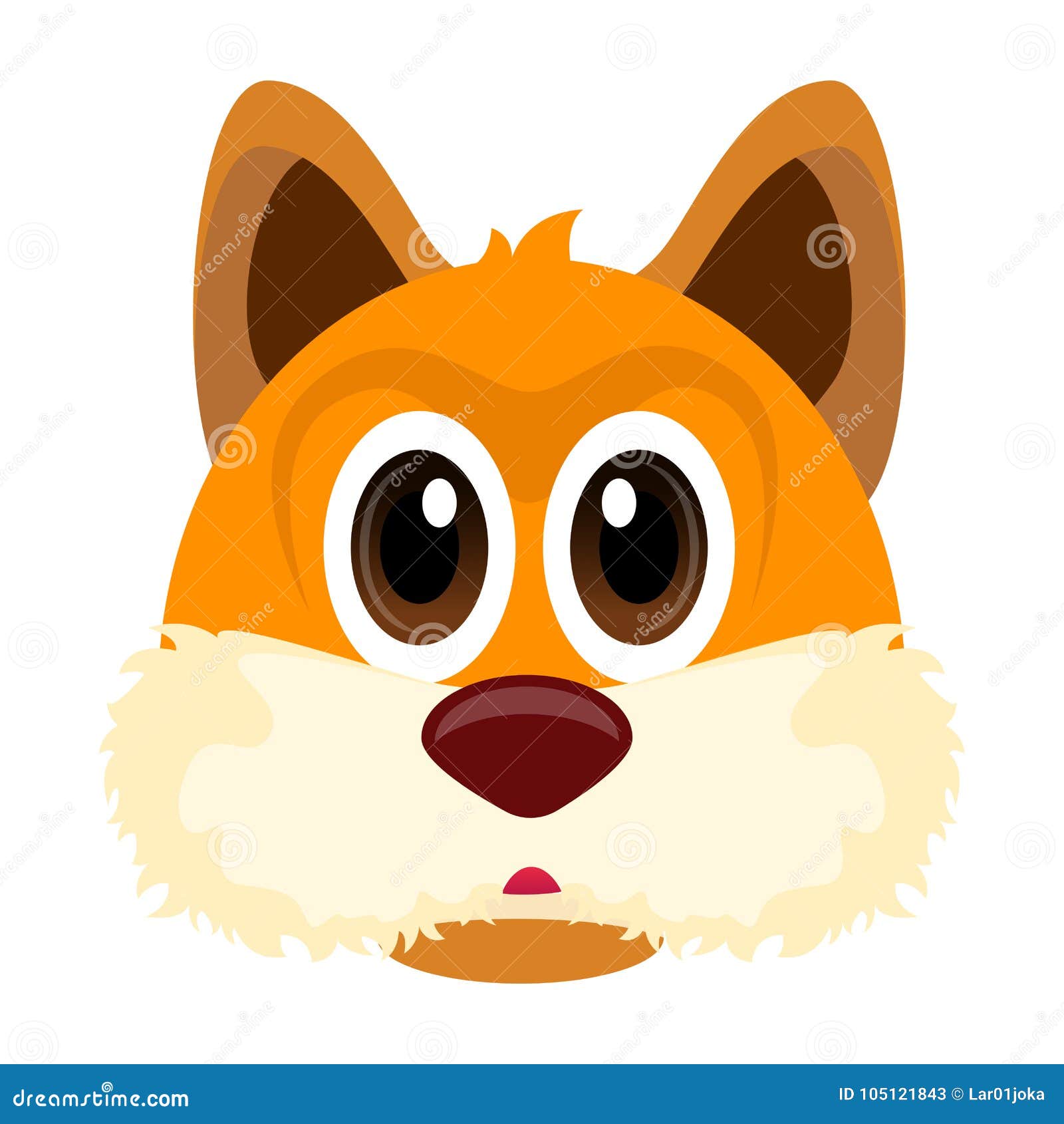 Avatar of a fox stock vector. Illustration of avatar - 105121843