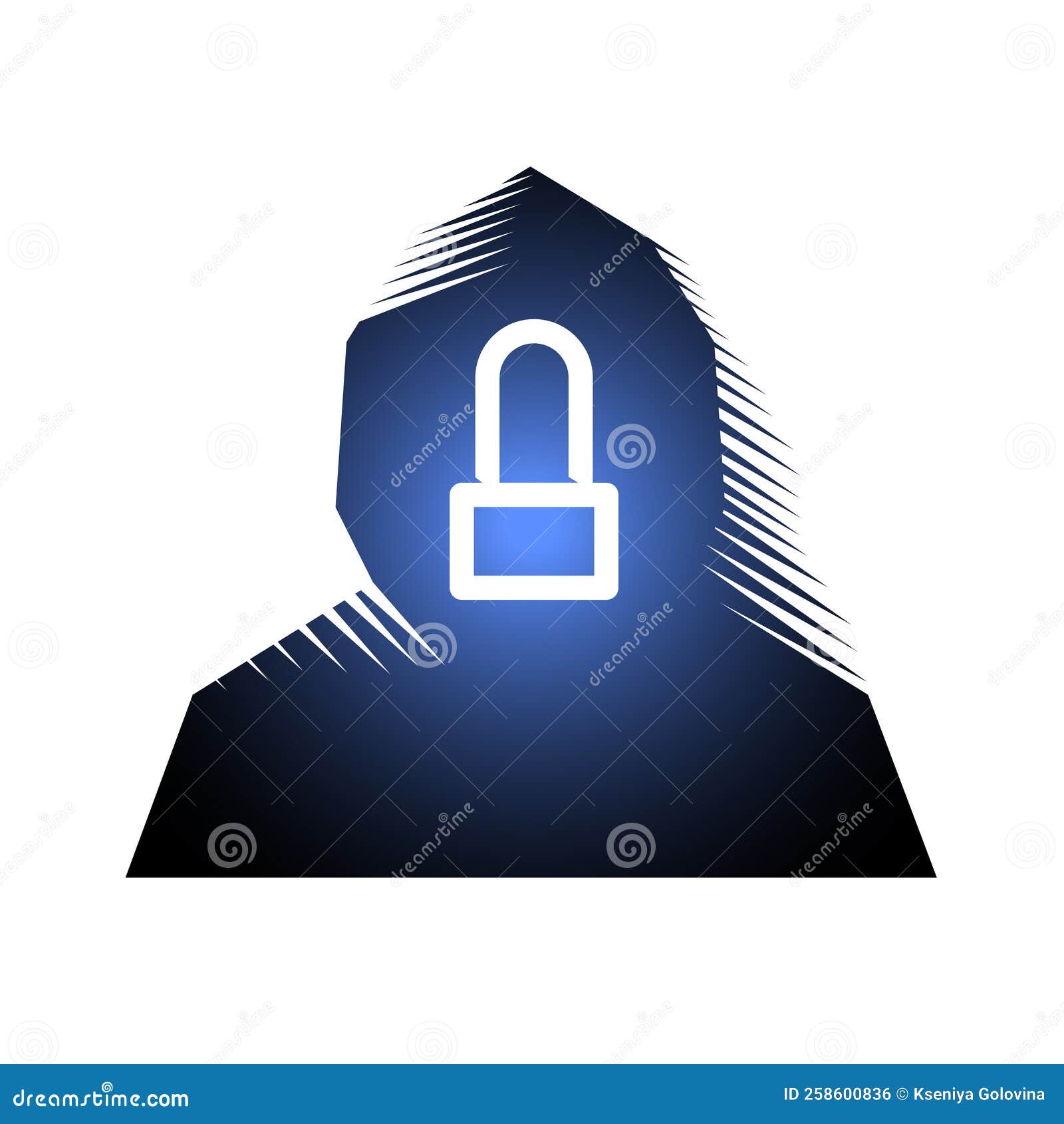 The Avatar is Hooded, Protected and Locked with a Closed Lock. the ...