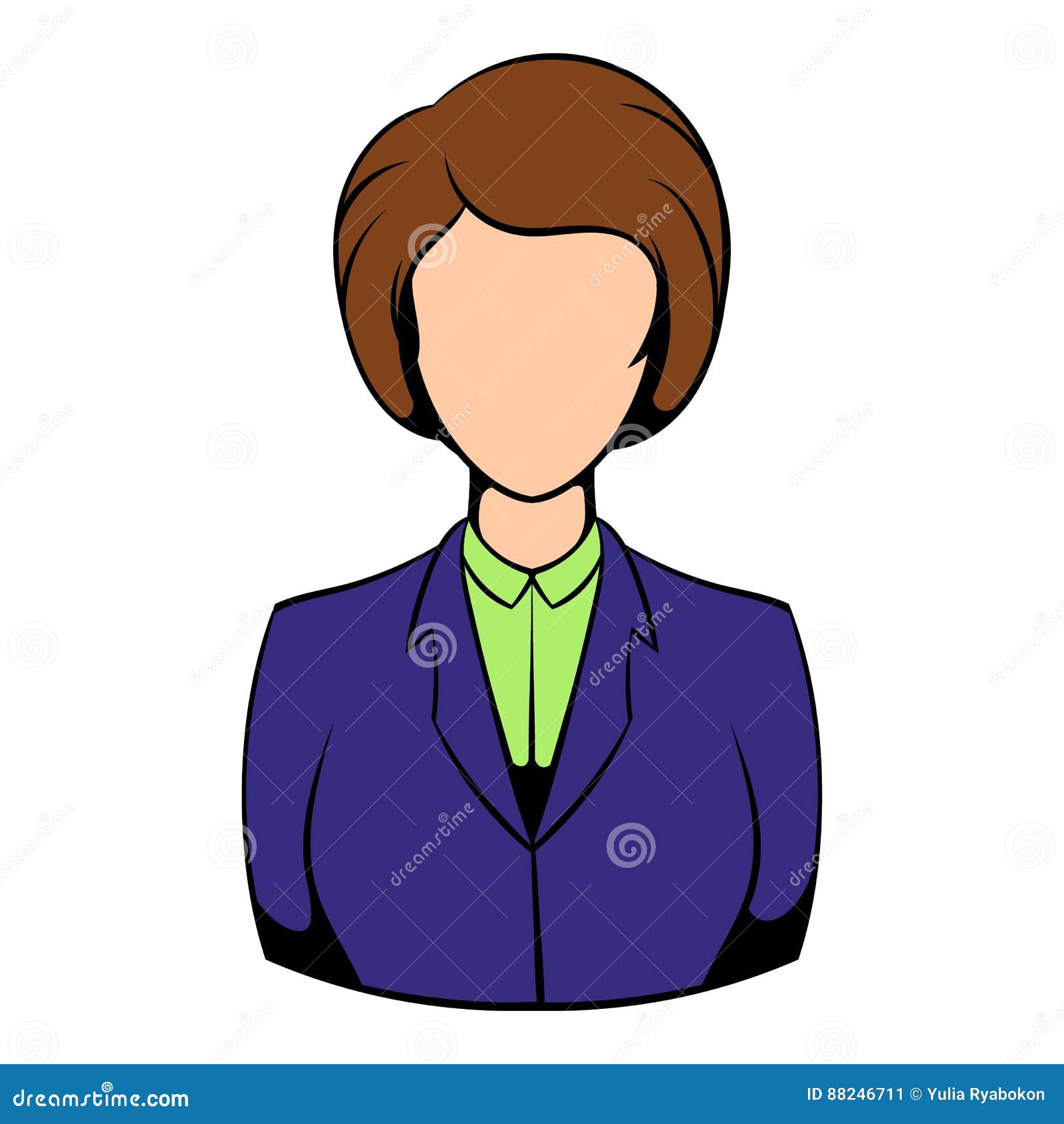 Avatar icon cartoon stock vector. Illustration of human - 88246711