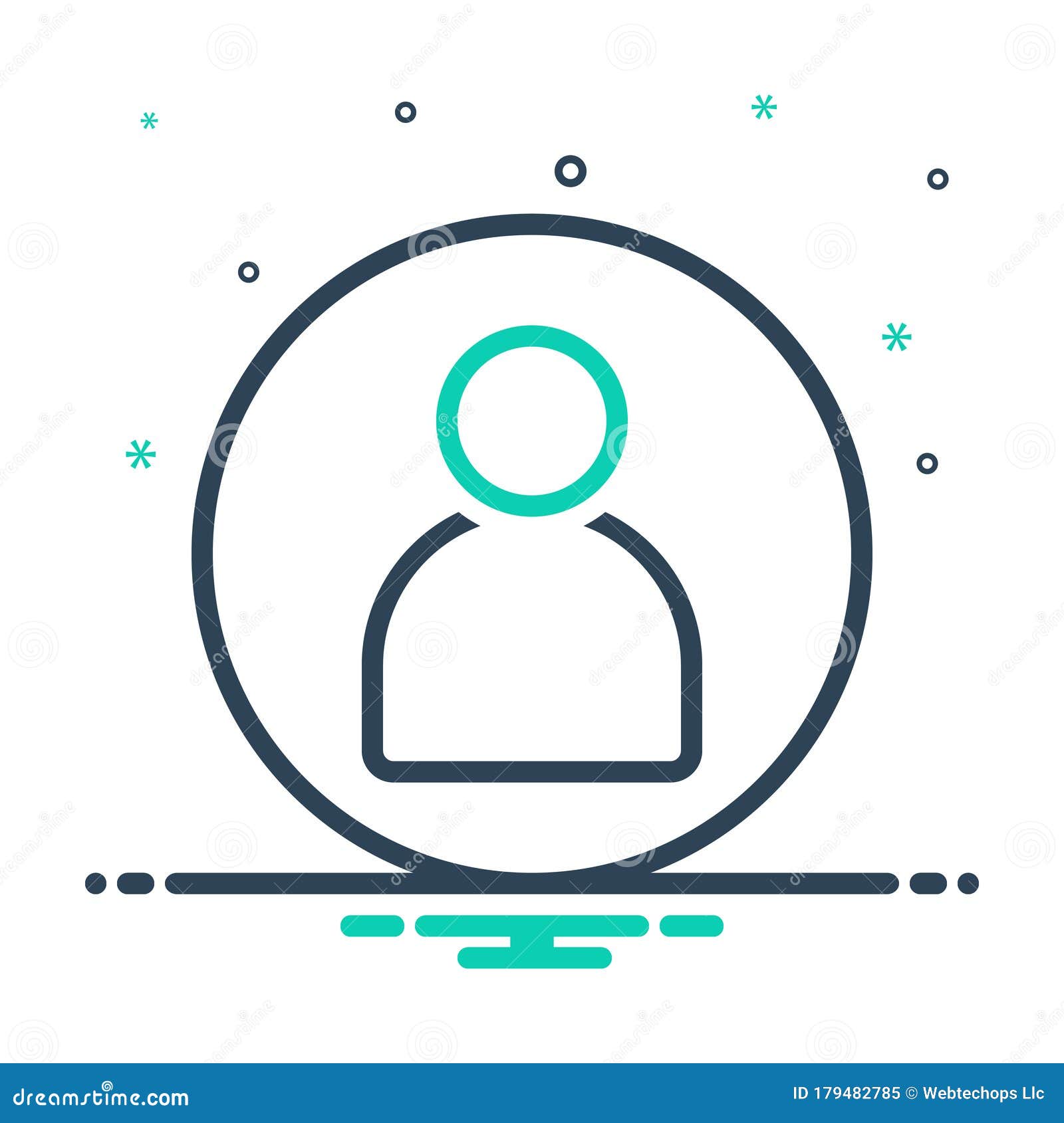 Mix Icon for Avatar, Incarnation and Embodiment Stock Illustration ...