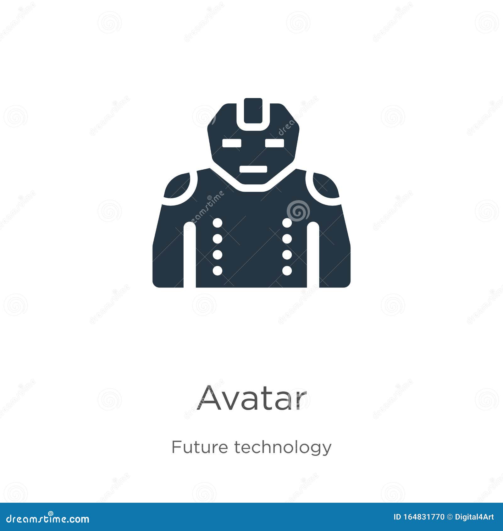 Avatar Icon Vector. Trendy Flat Avatar Icon from Future Technology ...