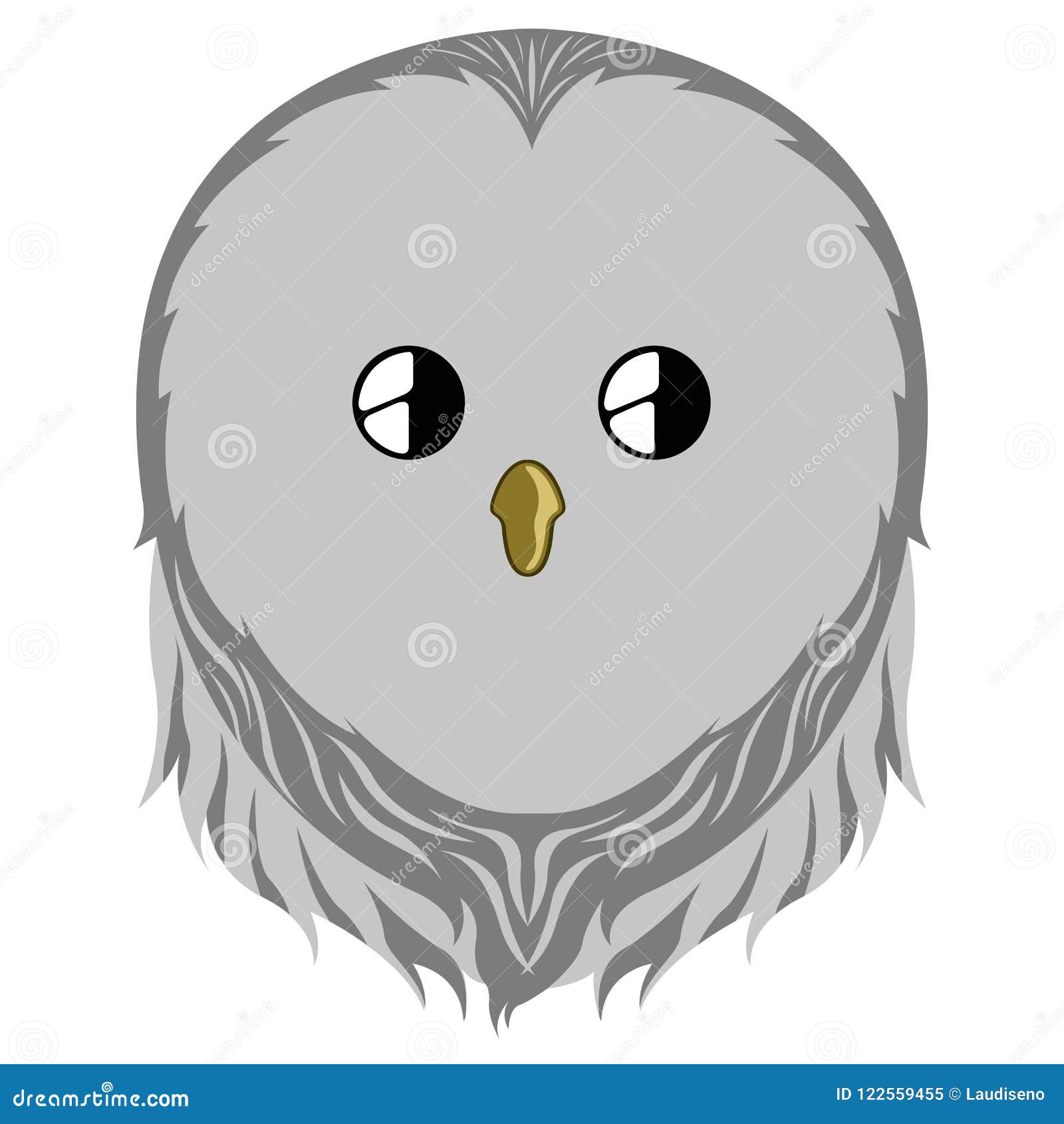 Avatar Lindo Aislado Del Búho Ilustración del Vector - Ilustración de ...