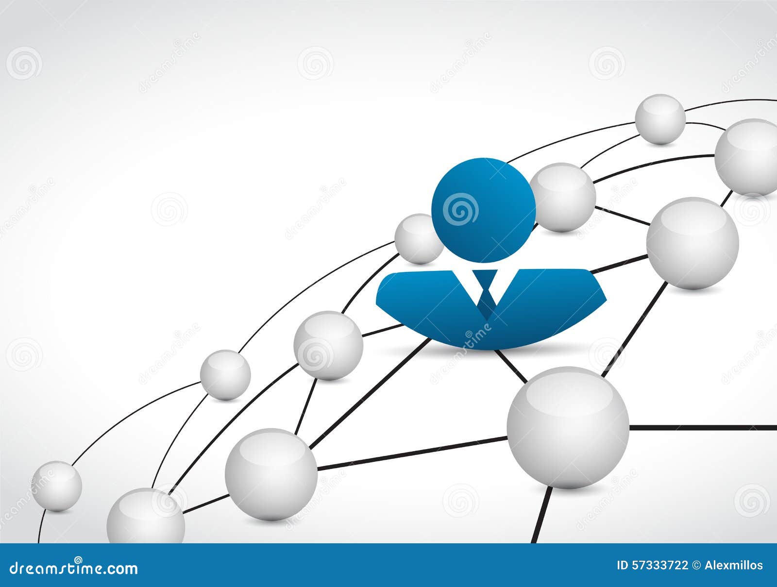 Avatar Link Sphere Network Connection Concept Stock Illustration ...