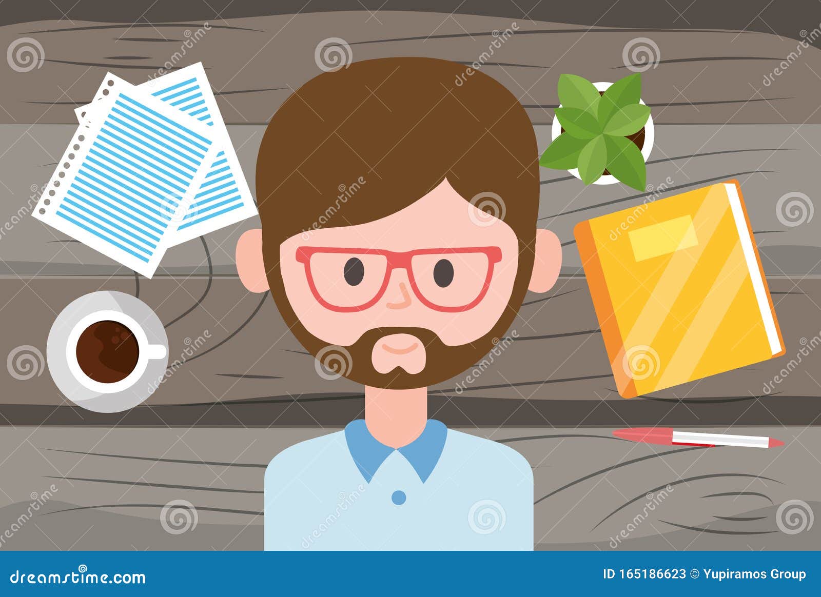 Avatar Man and Learning Online Concept Vector Design Stock Vector ...