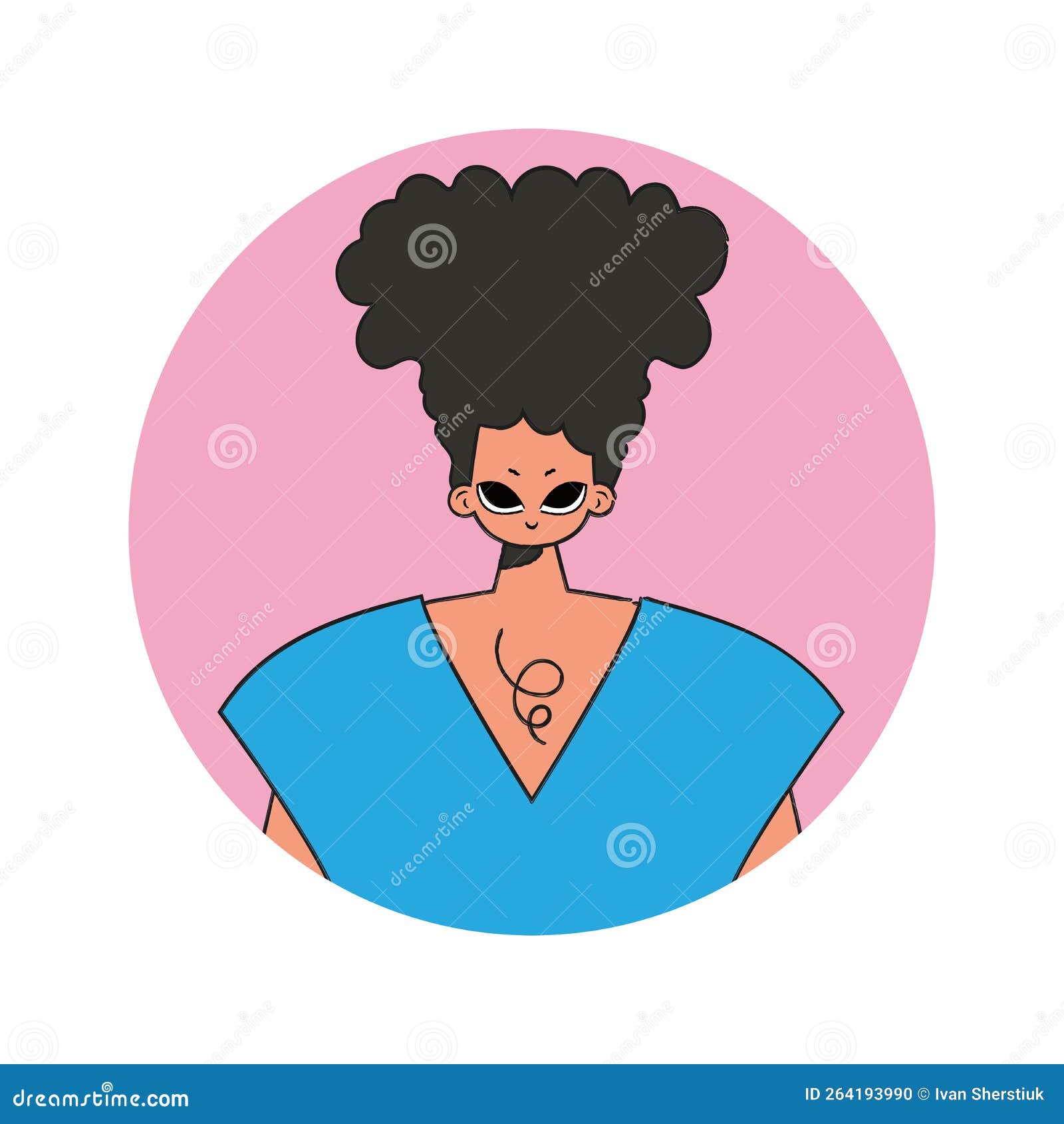 Avatar Man in the Style of the 80s and 90s. Stock Vector - Illustration ...