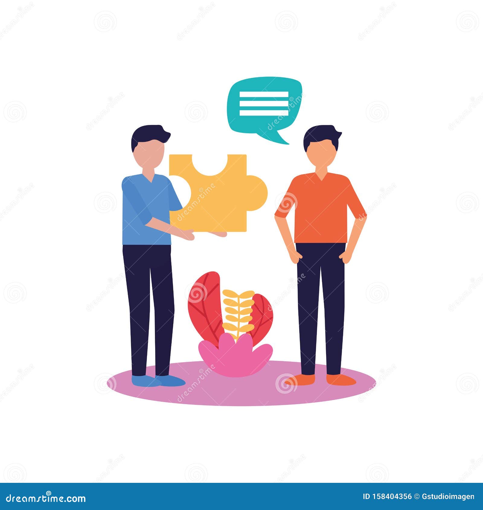 Avatar Men with Teamwork Icon Vector Design Stock Illustration ...