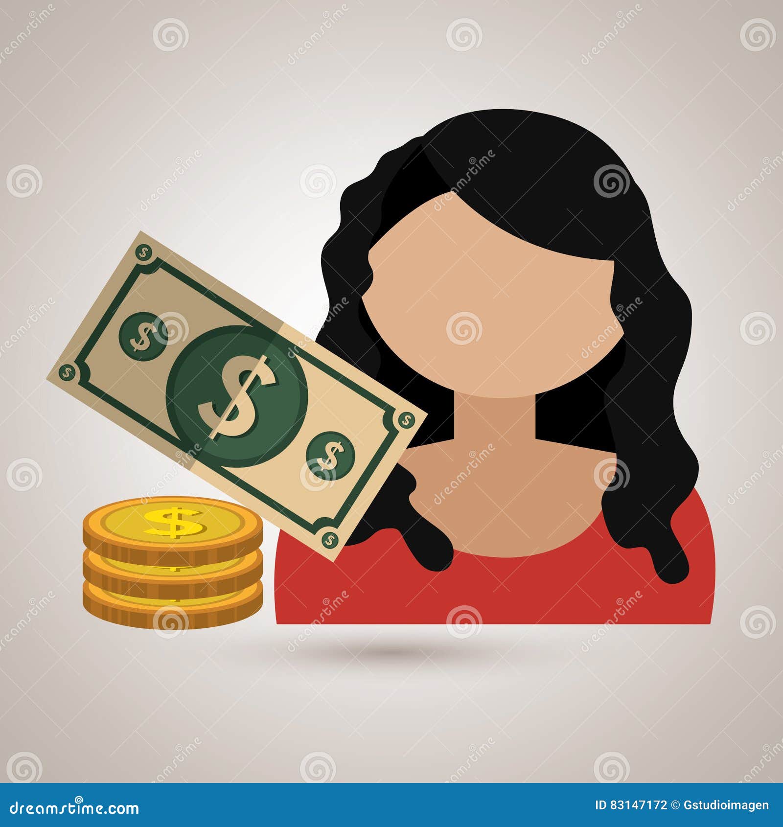 Avatar money bill coin stock illustration. Illustration of funds - 83147172