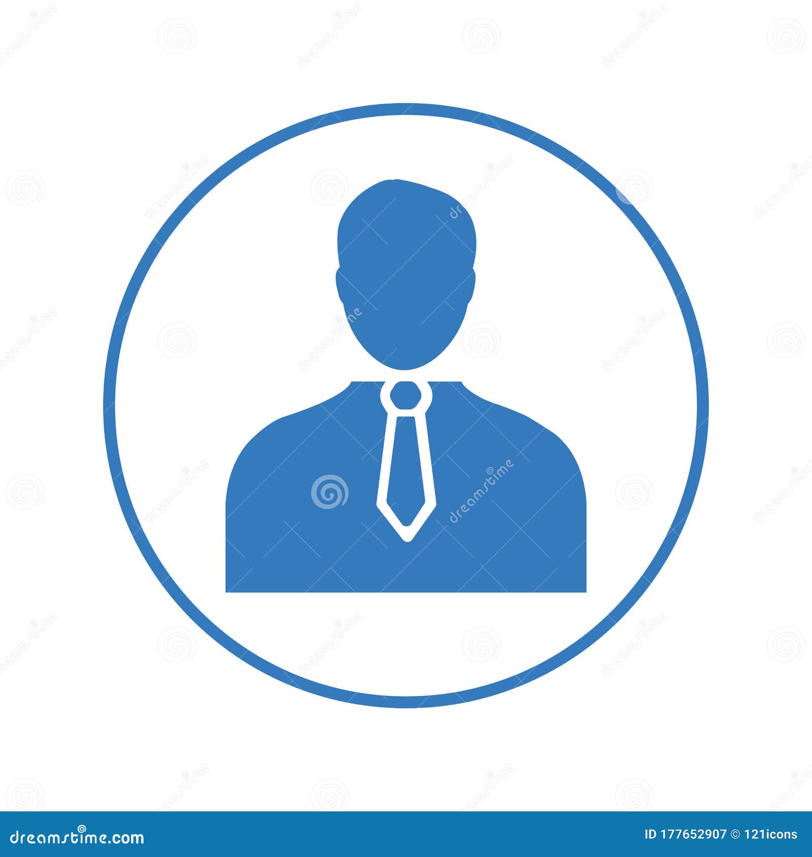Avatar, Person, User Icon, Blue Color Stock Vector - Illustration of ...