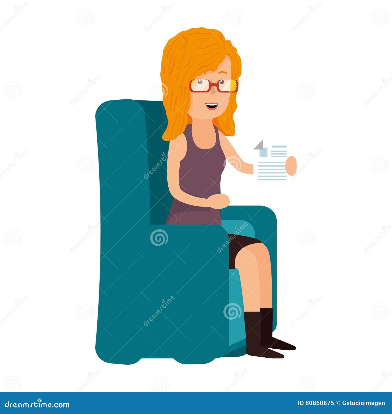 Avatar Persoons Werkend Pictogram Vector Illustratie - Illustration of ...