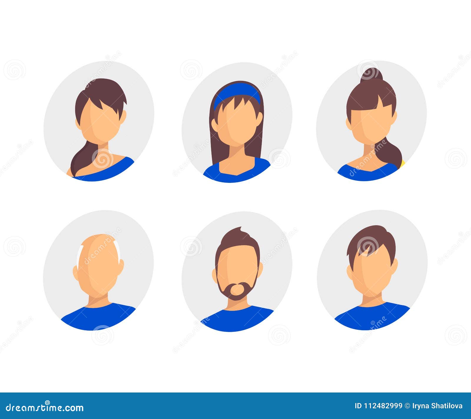 Vector Illustration of Face Icon Set Stock Vector - Illustration of ...