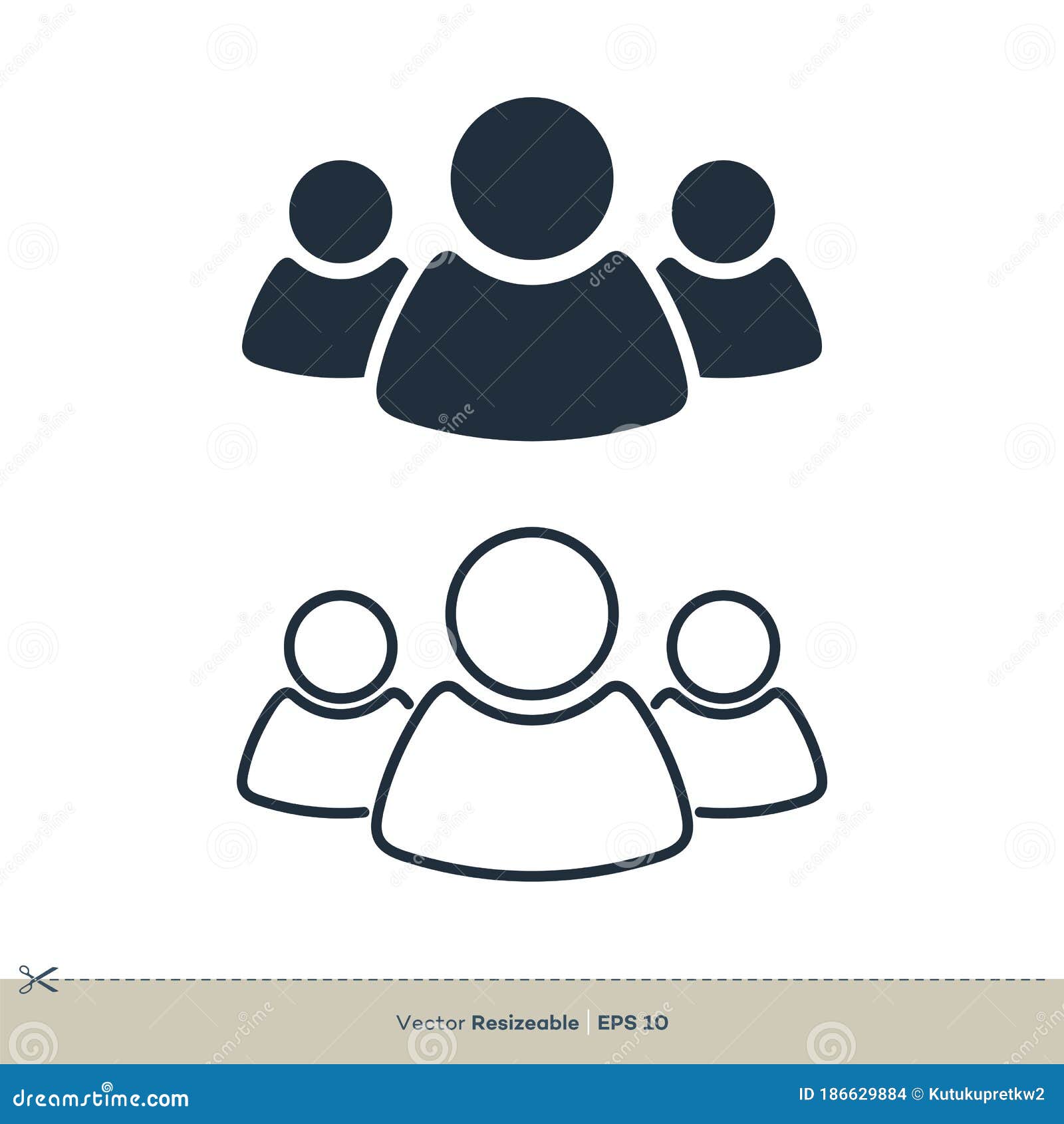 Avatar Profile Teamwork Icon Vector Logo Template Illustration Design ...