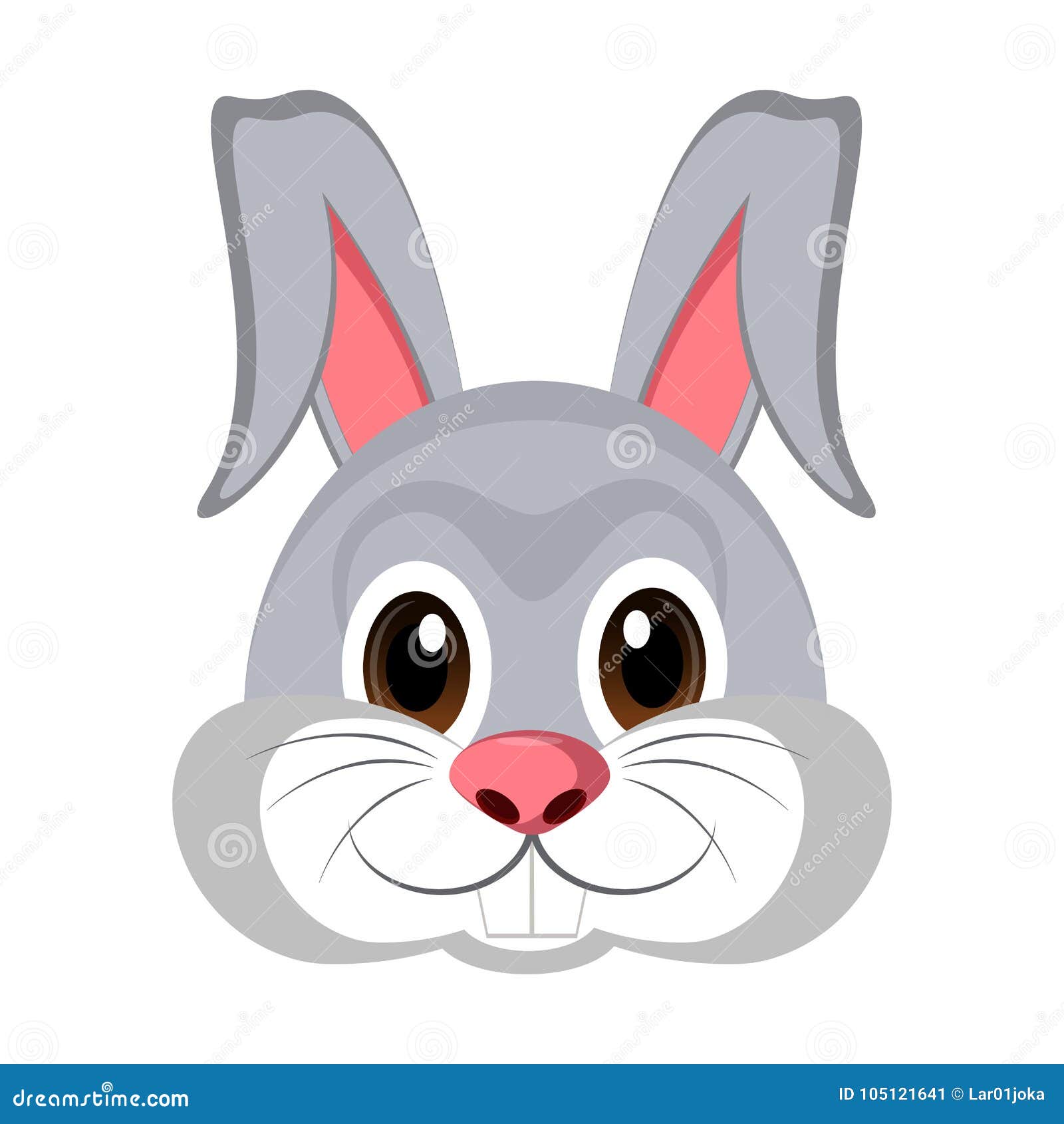 Avatar of a rabbit stock vector. Illustration of nature - 105121641