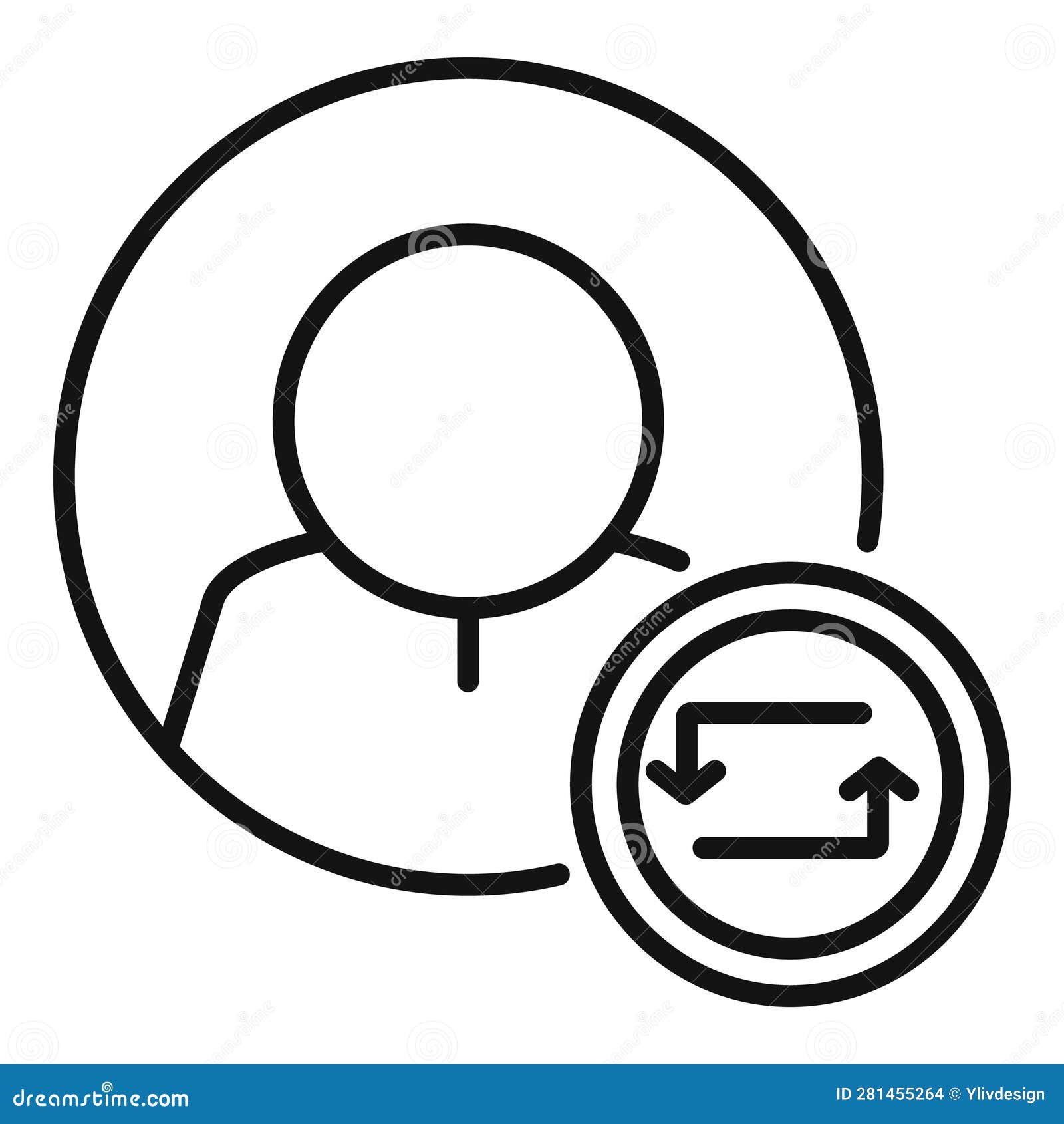 Avatar Repost Icon Outline Vector. Report Chart Stock Vector ... Avatar Repost Icon Outline Vector. Report Chart Stock Vector ...