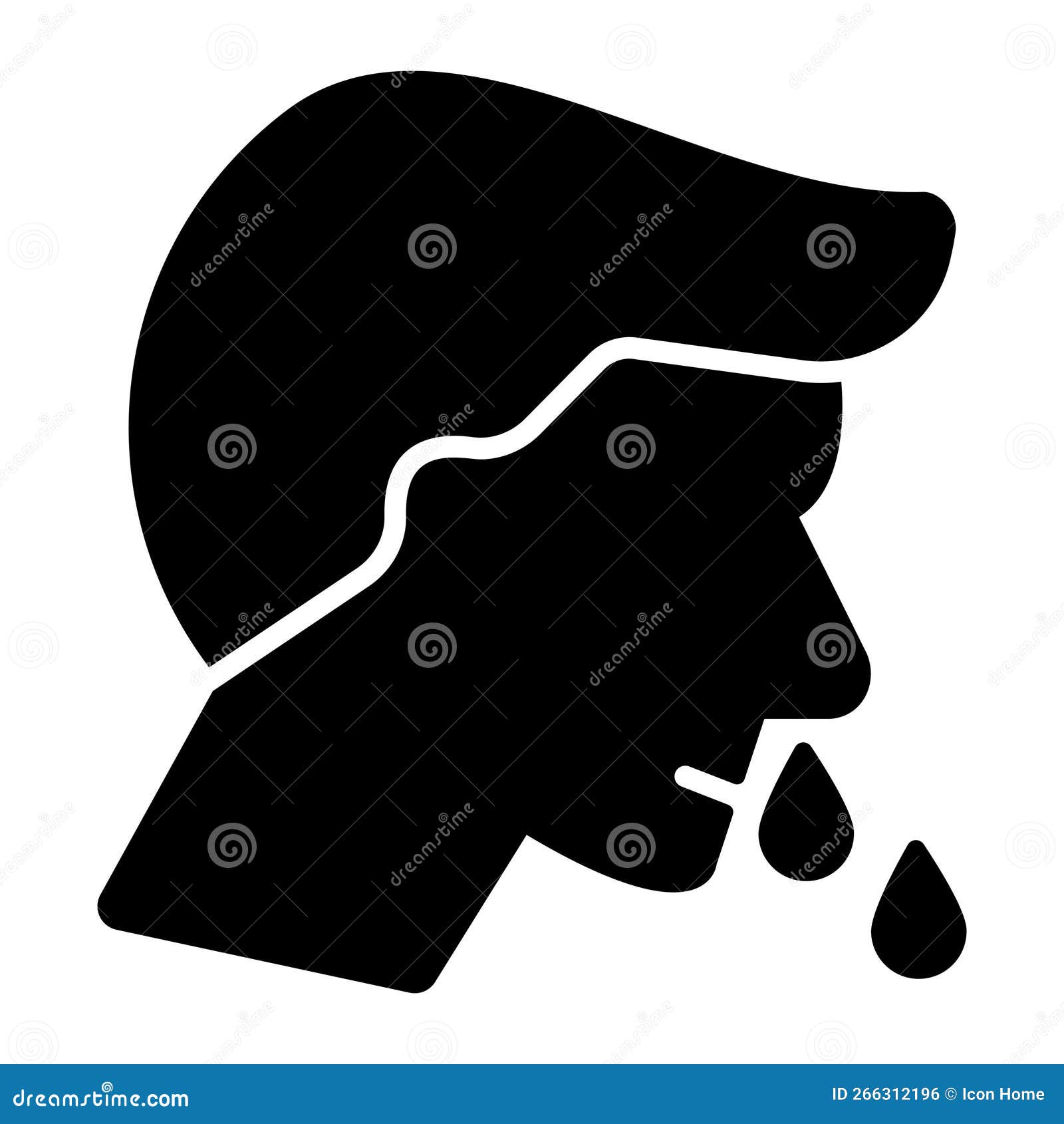 Avatar with Runny Nose Denotin Mucus Icon, Editable Vector Stock Vector ...