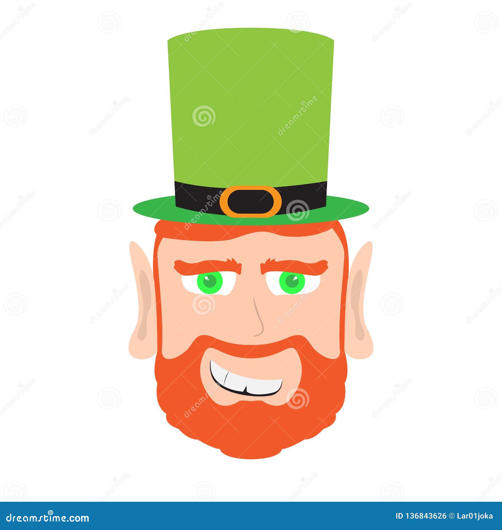 Avatar of a Scared Irish Elf Stock Vector - Illustration of beard ...