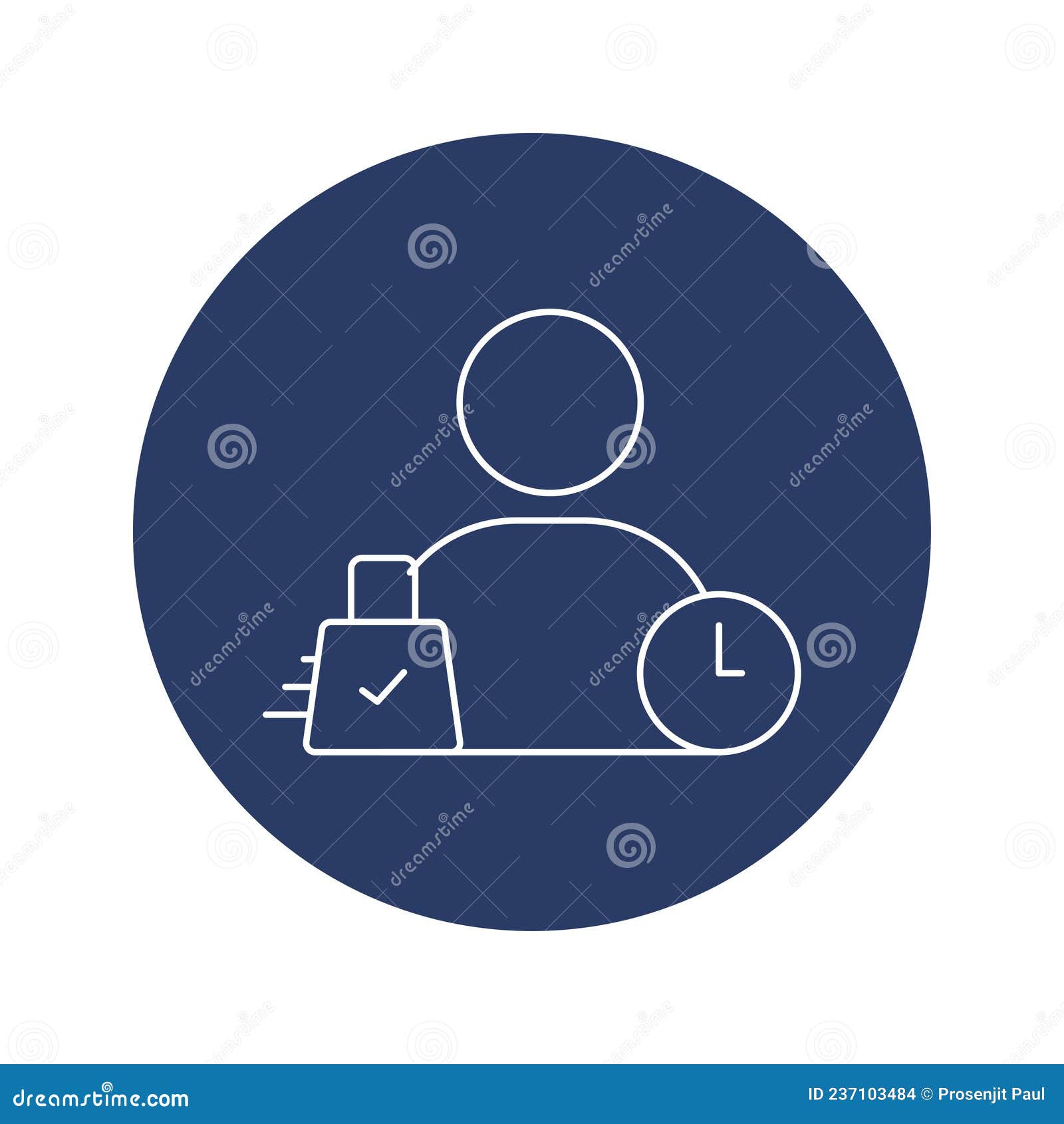 Avatar Security Lock Icon Vector Stock Vector - Illustration of ...