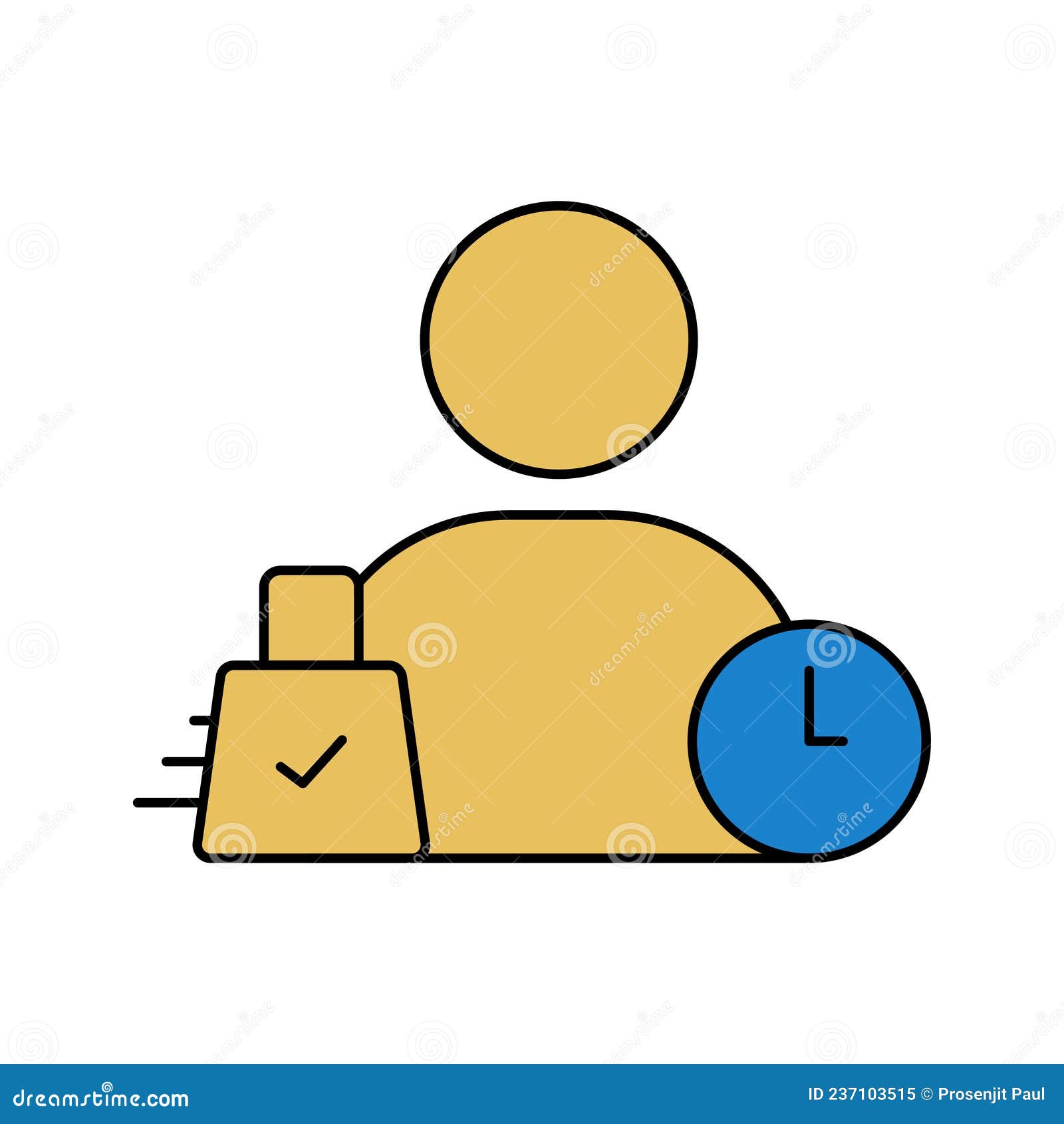 Avatar Security Lock Icon Vector Stock Vector - Illustration of human ...