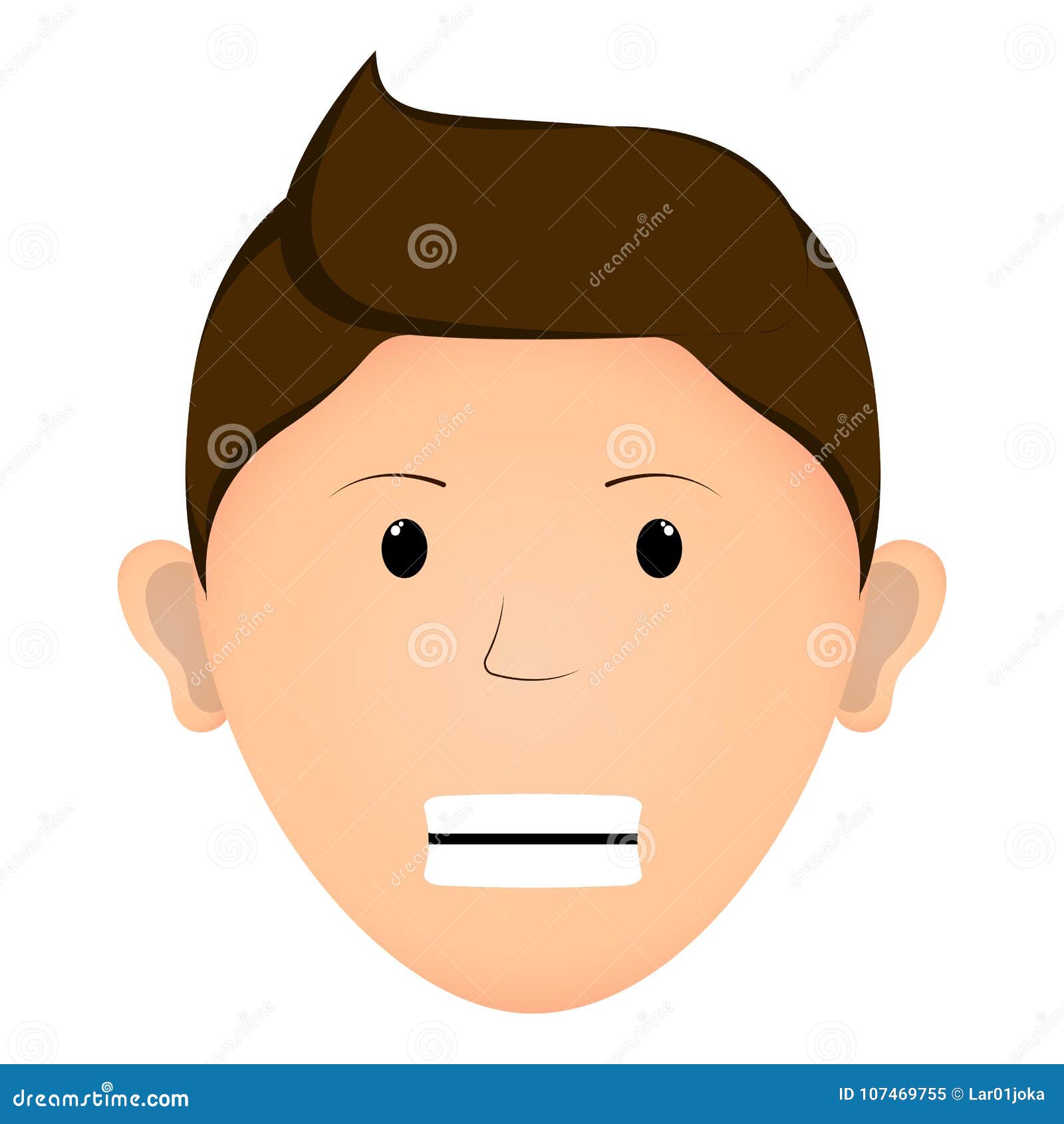 Serious man avatar stock vector. Illustration of businessman - 107469755