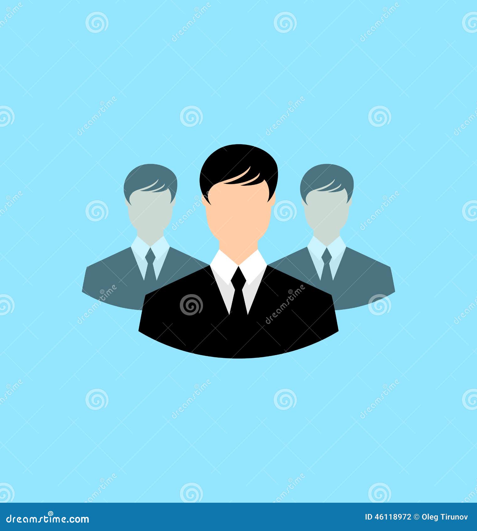 Avatar Set Front Portrait Office Employee Team for Web Design Stock ...