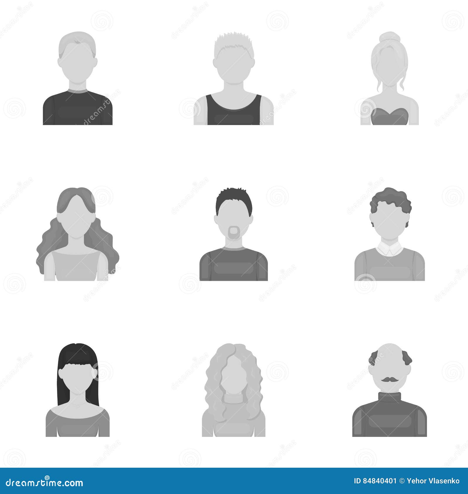 Avatar Set Icons in Monochrome Style. Big Collection of Avatar Vector ... Avatar Set Icons in Monochrome Style. Big Collection of Avatar Vector ...