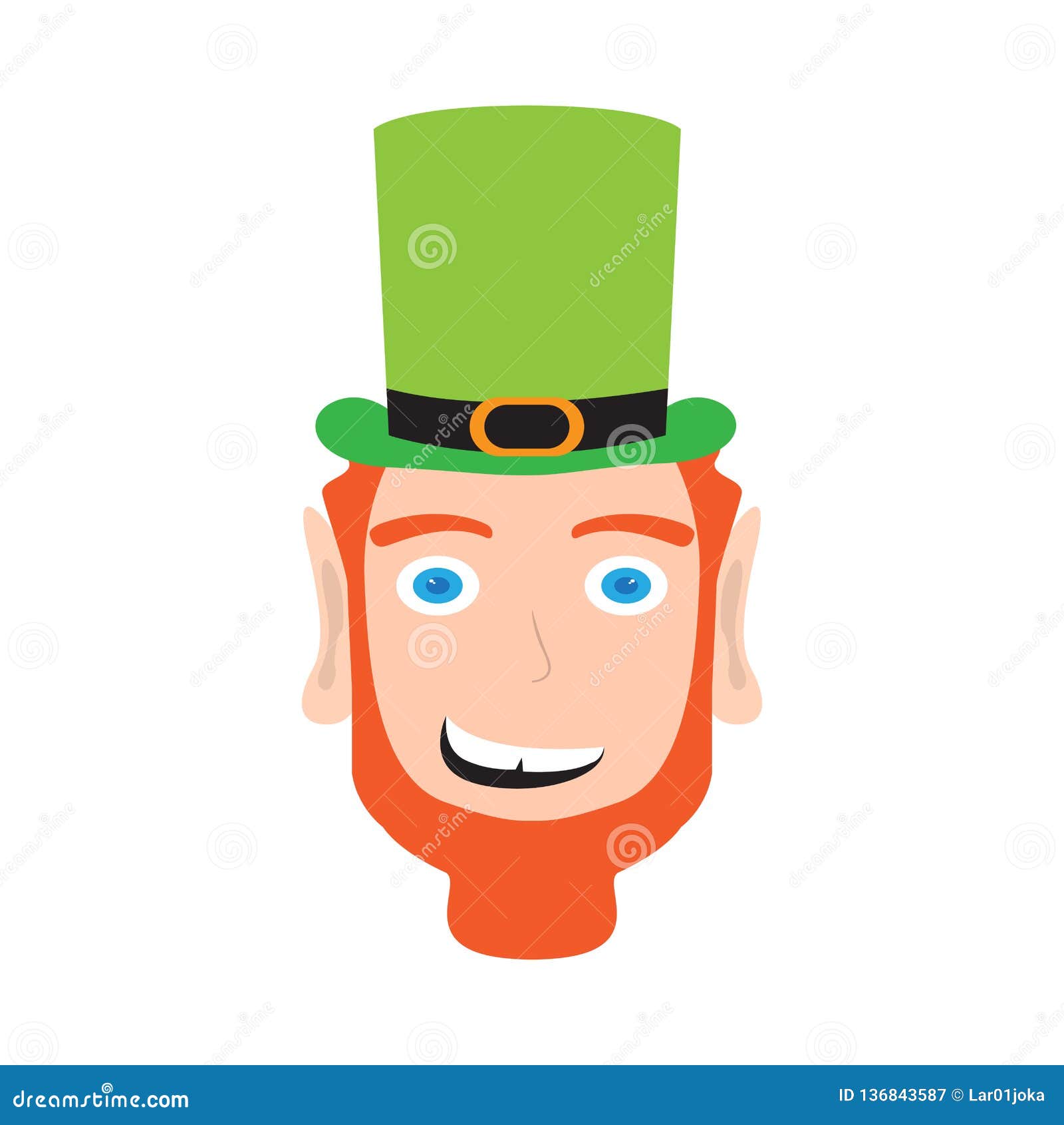 Avatar of a Surprised Irish Elf Stock Vector - Illustration of ireland ...