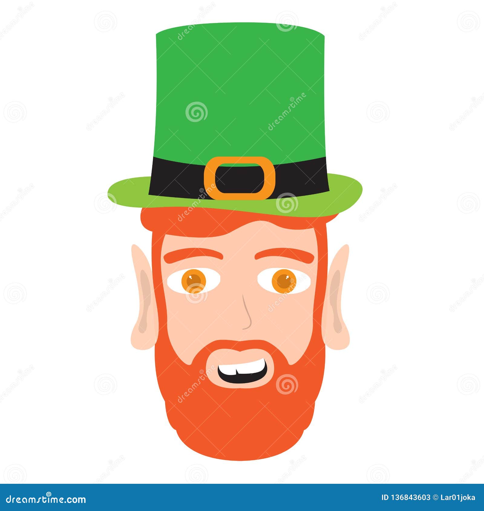 Avatar of a Surprised Irish Elf Stock Vector - Illustration of celtic ...