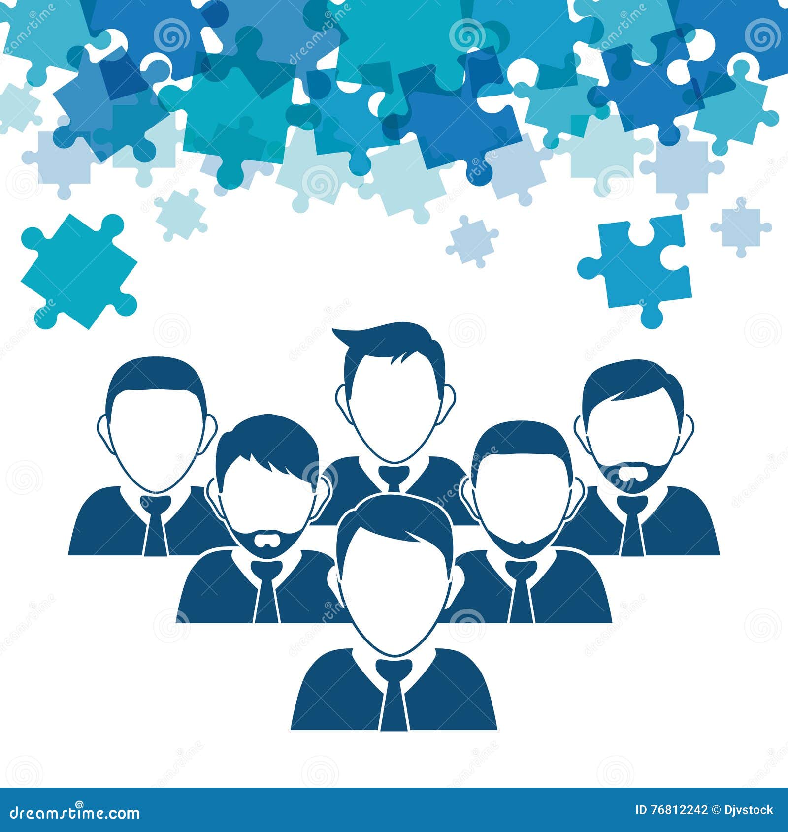 Avatar Teamwork Support Design Stock Vector - Illustration of teamwork ...