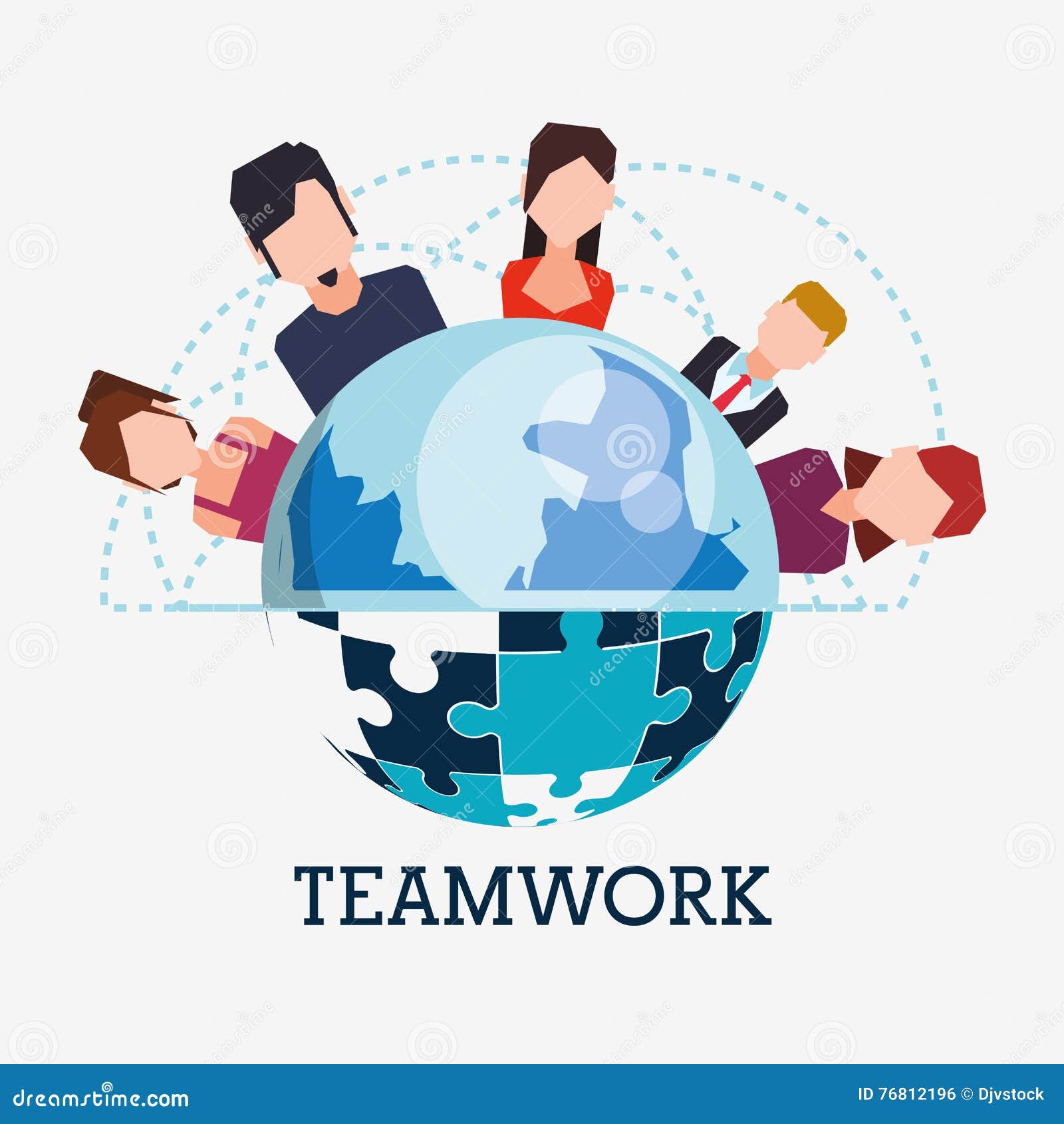 Avatar Teamwork Support Design Stock Vector - Illustration of resources ...