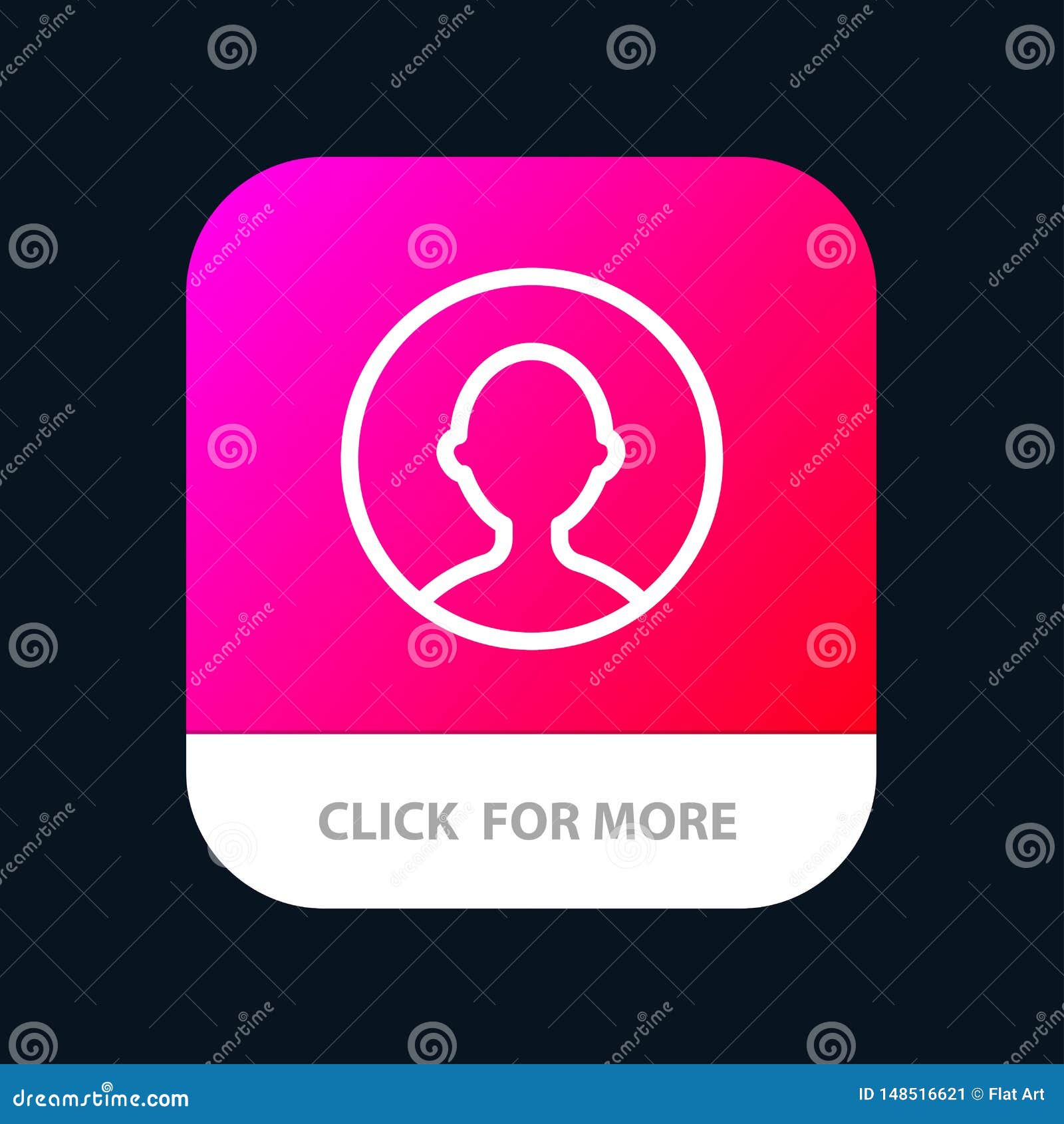 Avatar, User, Profile Mobile App Button. Android and IOS Line Version ...