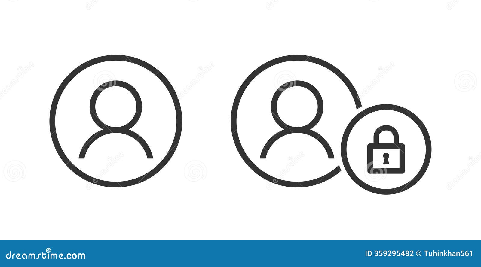 Avatar, User Profile, Person Icon. Account Security Icon. User with ...