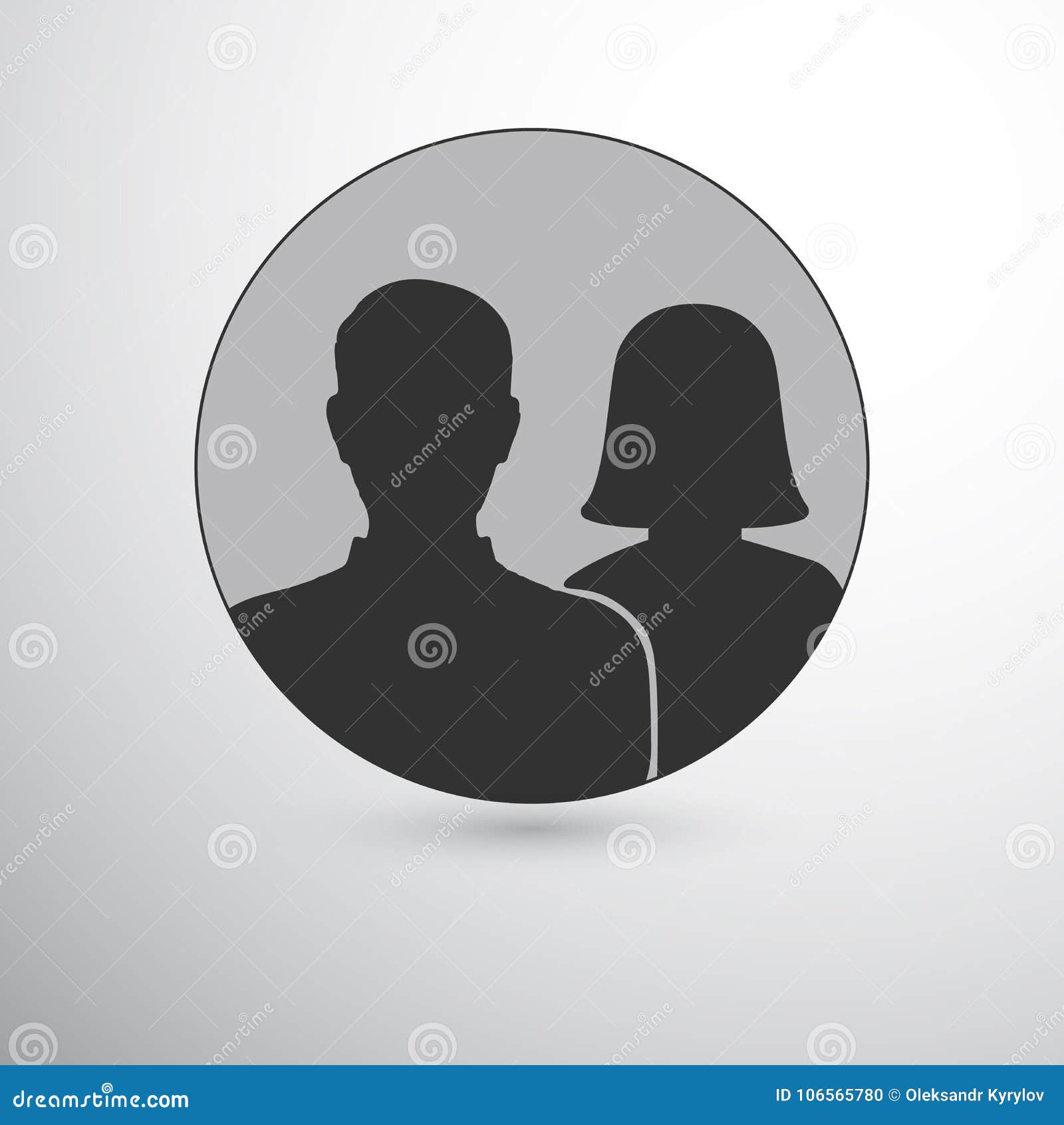 Avatar Users Contact Simple Icon Stock Illustration - Illustration of ...