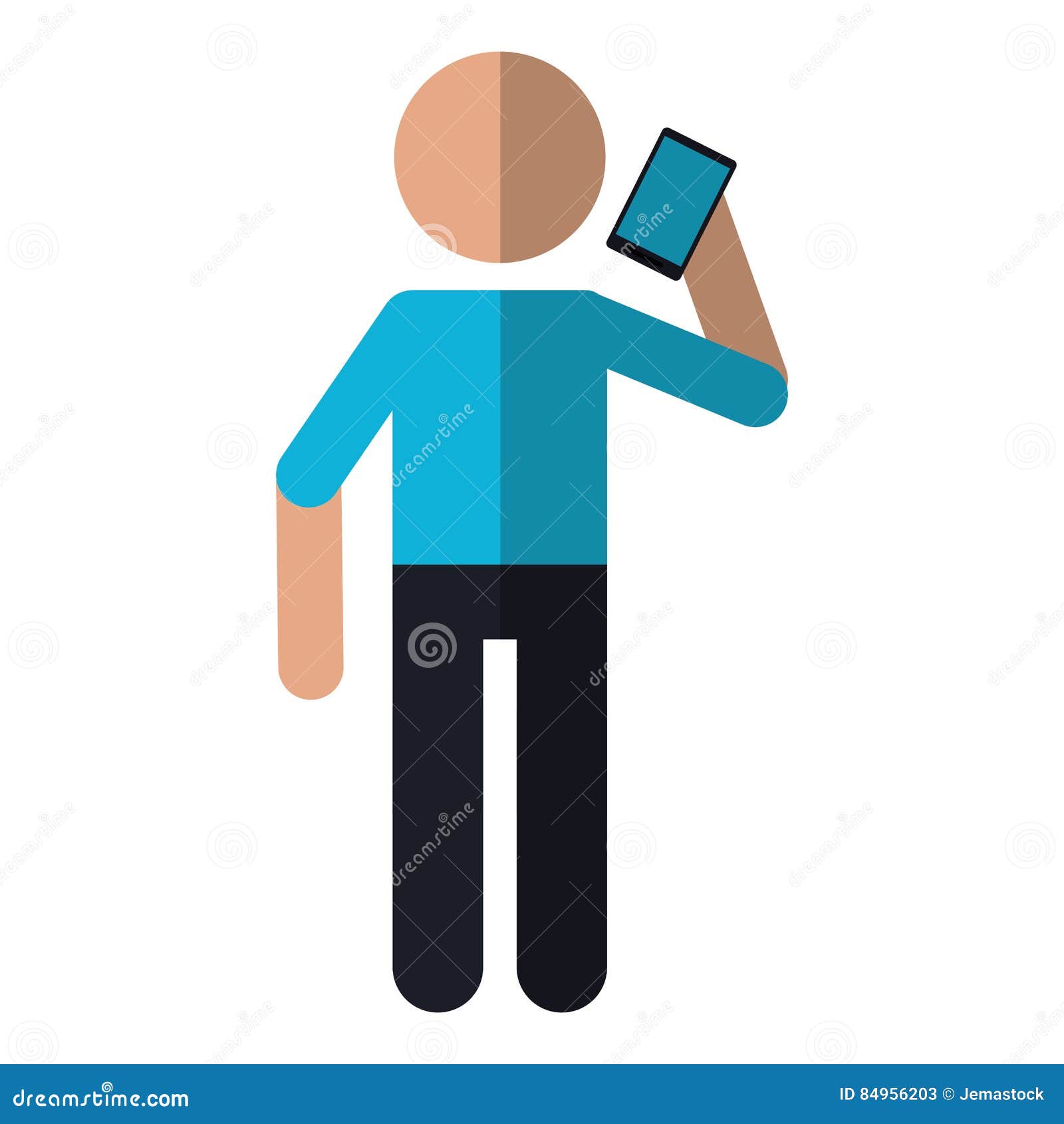 Avatar Using Smarphone Talking Communication Stock Vector ...
