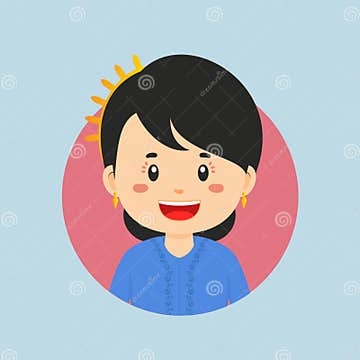 Avatar of a West Java Indonesian Character Stock Vector - Illustration ...