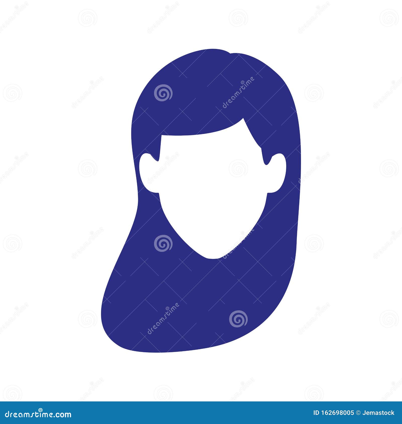 Avatar Woman Face Icon, Flat Design Stock Vector - Illustration of male ...