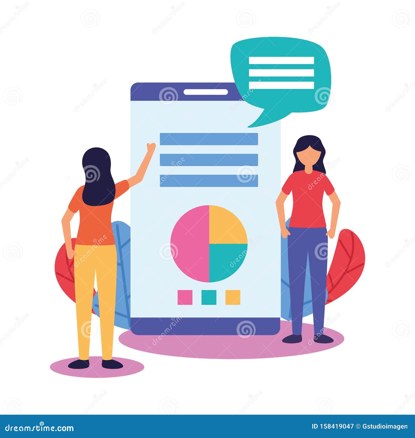 Avatar Women with Teamwork Icon Vector Design Stock Illustration ...