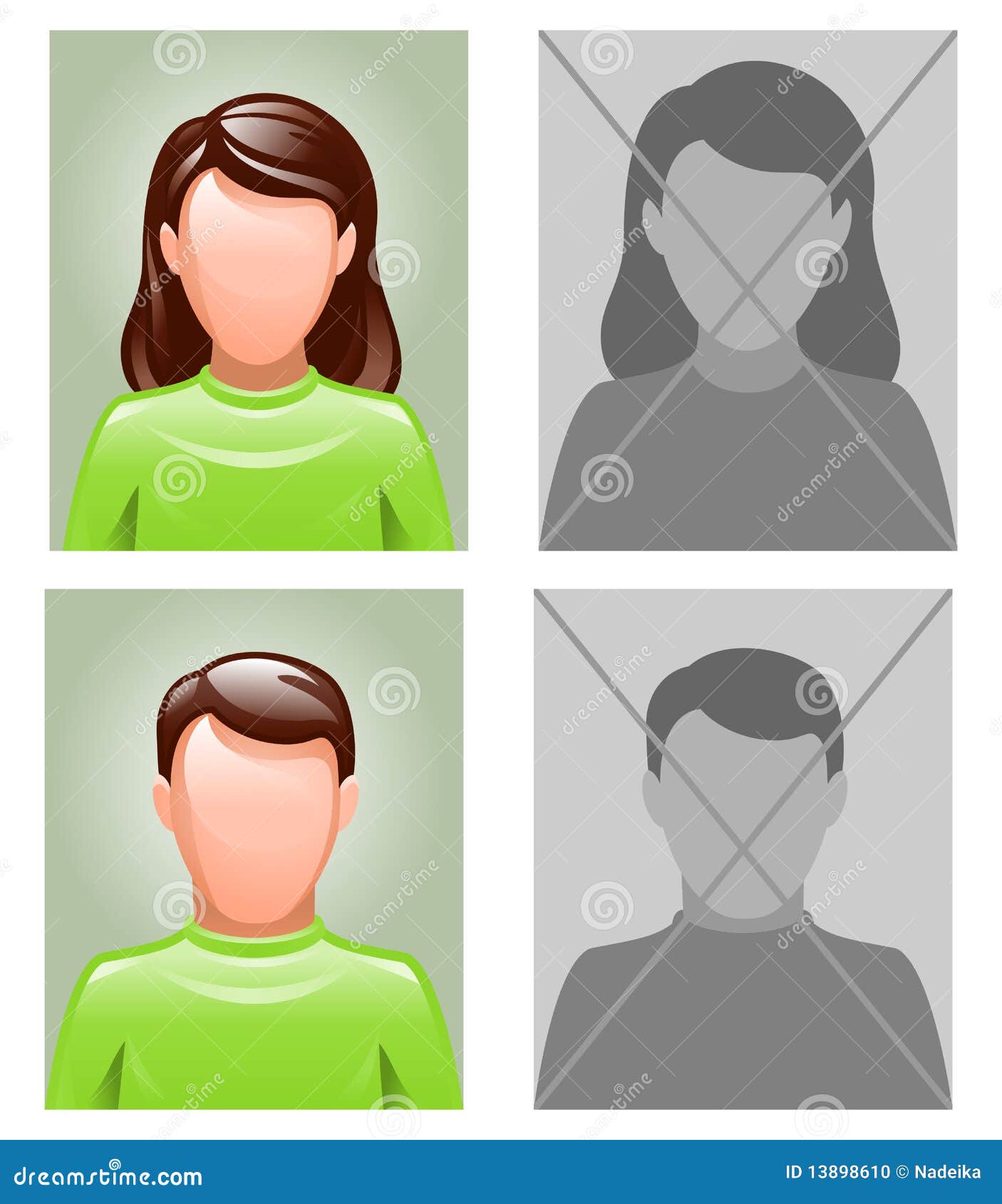 Avatars stock vector. Illustration of avatar, template - 13898610