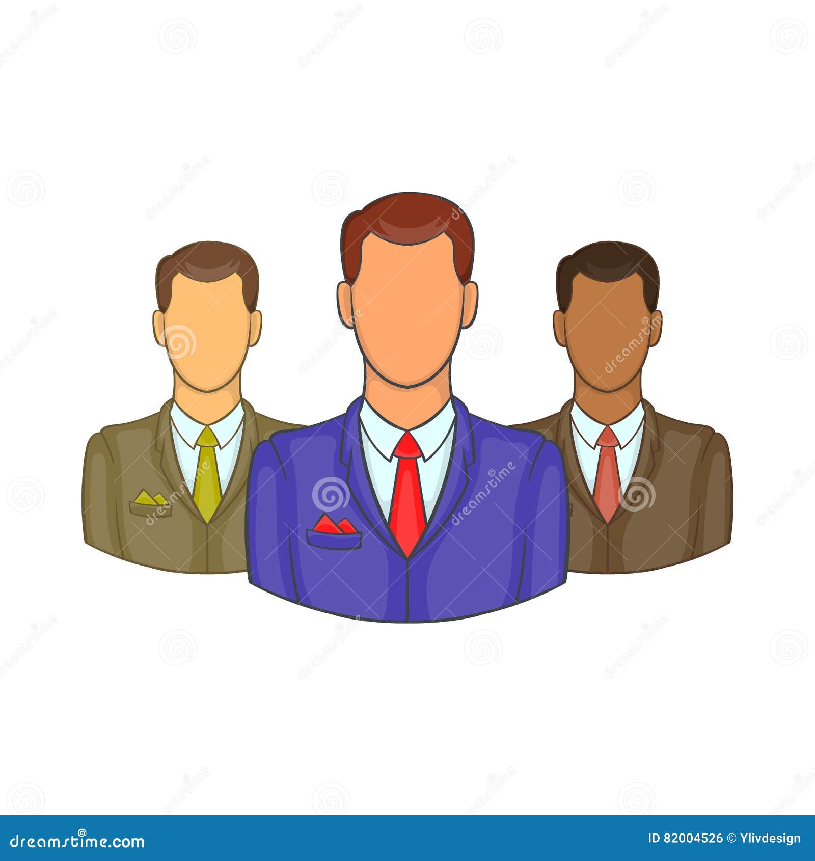 Avatars Mensenpictogram, Beeldverhaalstijl Vector Illustratie ...