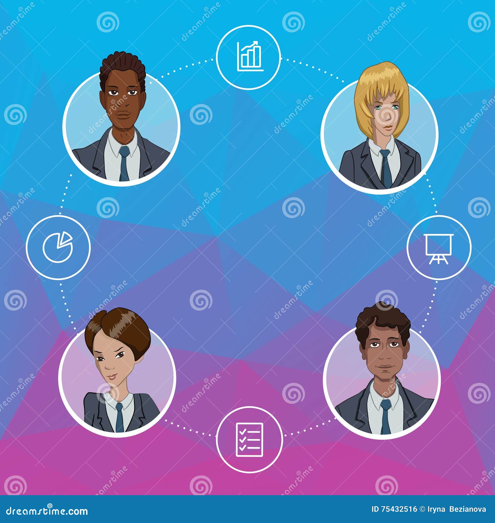 Managers Cartoon Characters Set1. 2 Vector Illustration | CartoonDealer ...