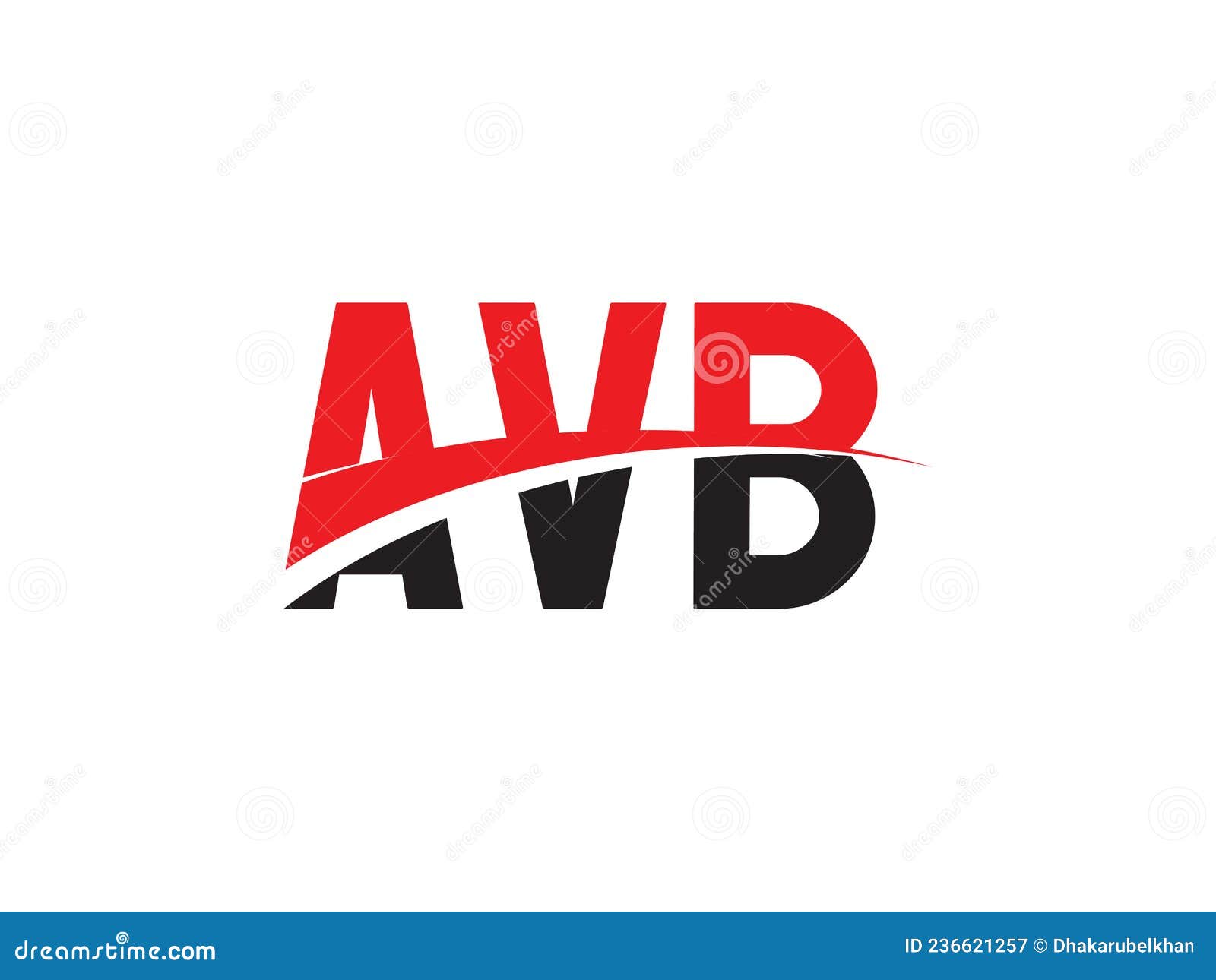 AVB Letter Initial Logo Design Vector Illustration Stock Vector ...