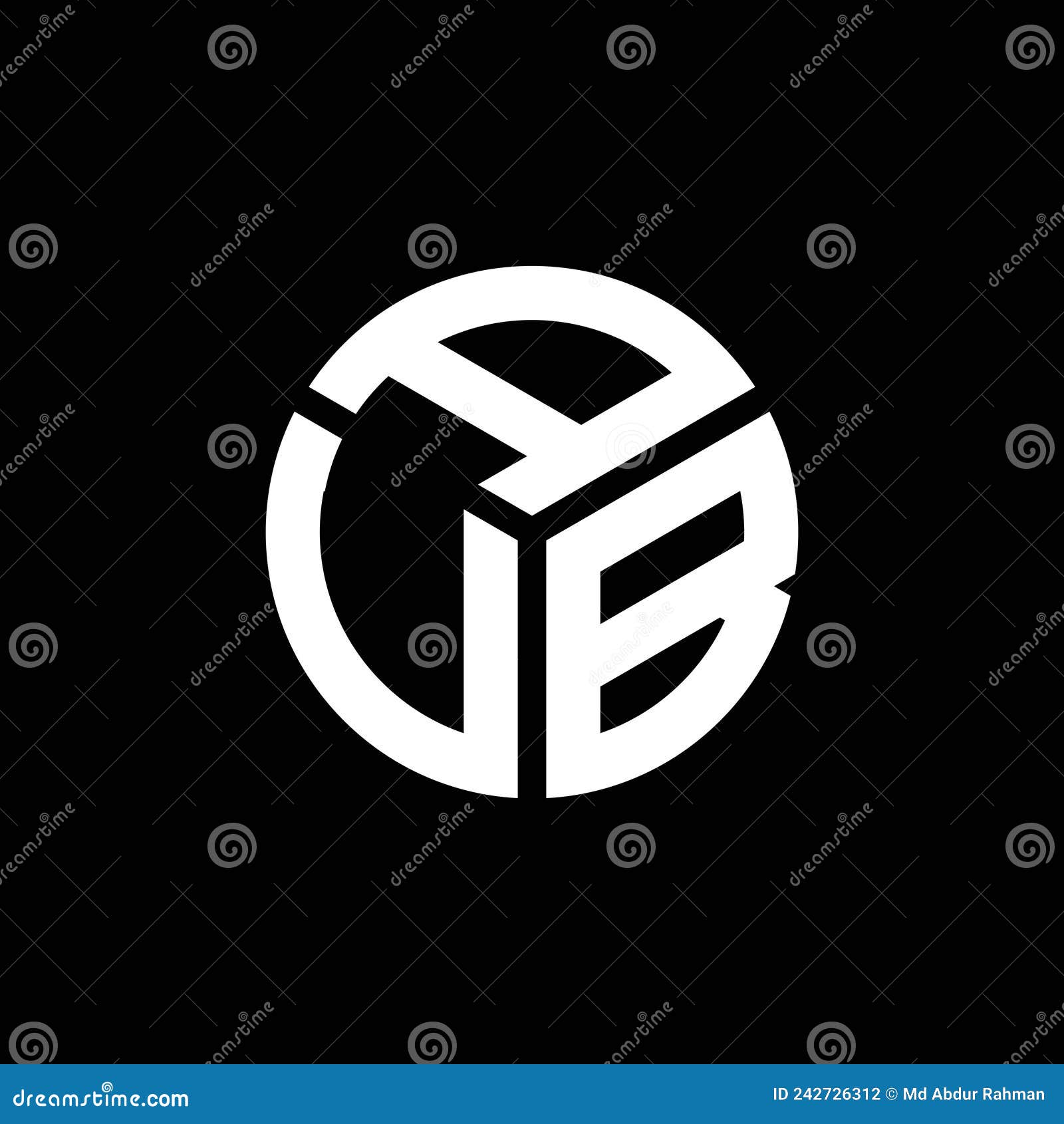 AVB Letter Logo Design on Black Background. AVB Creative Initials ...